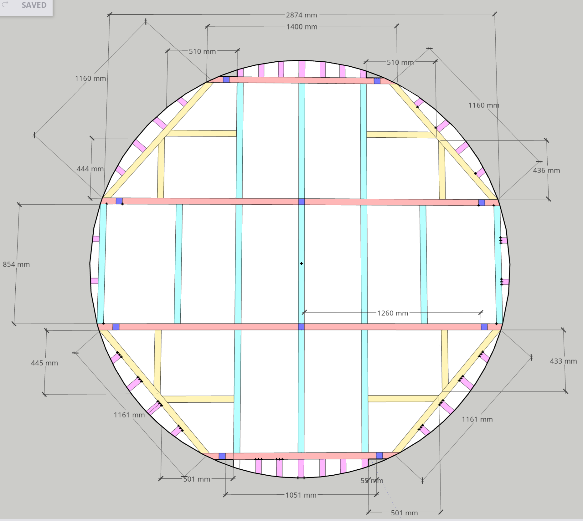 Round deck post placement advice | Bunnings Workshop community