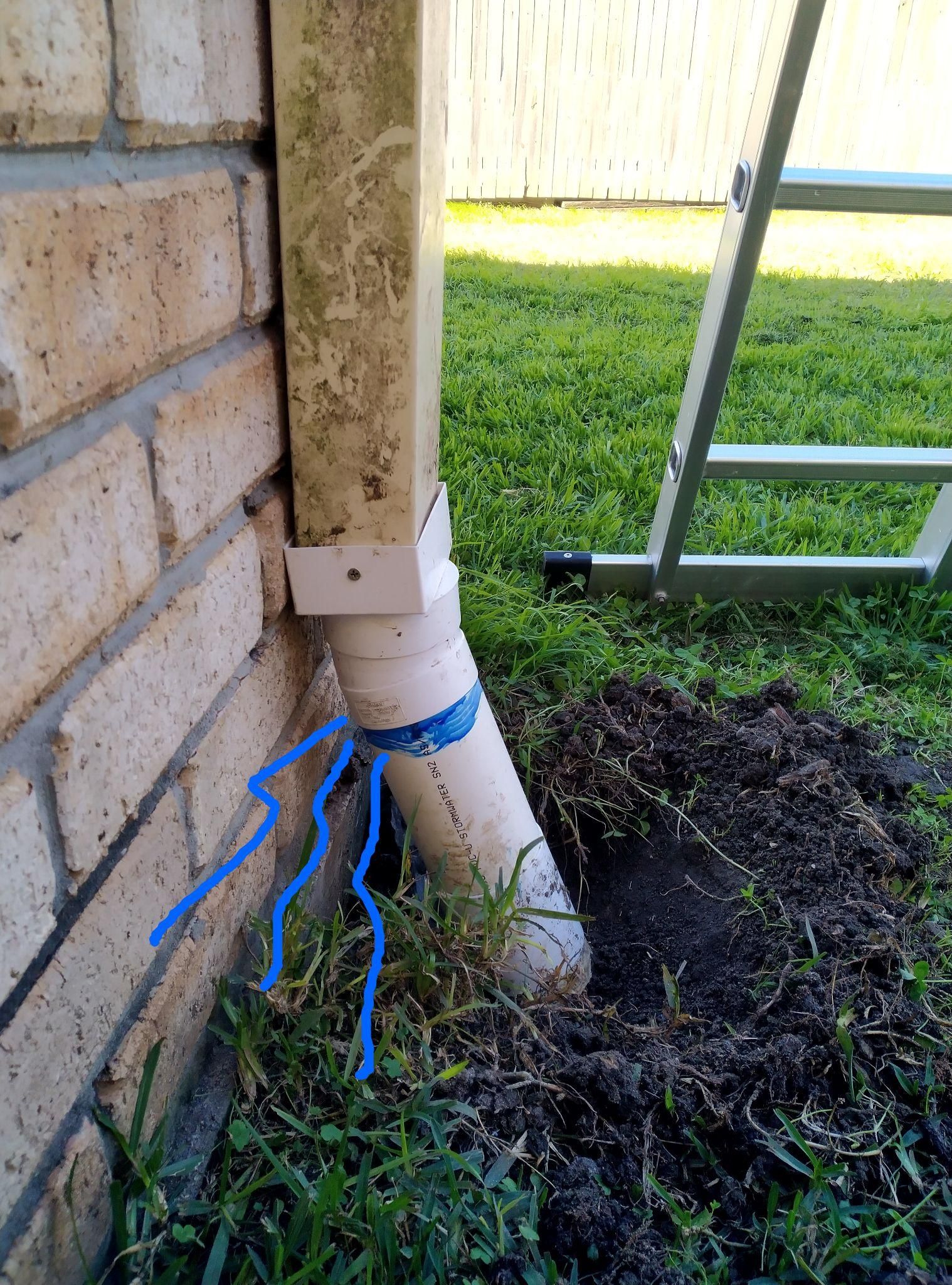 Downpipe issues left by the handyman | Bunnings Workshop community