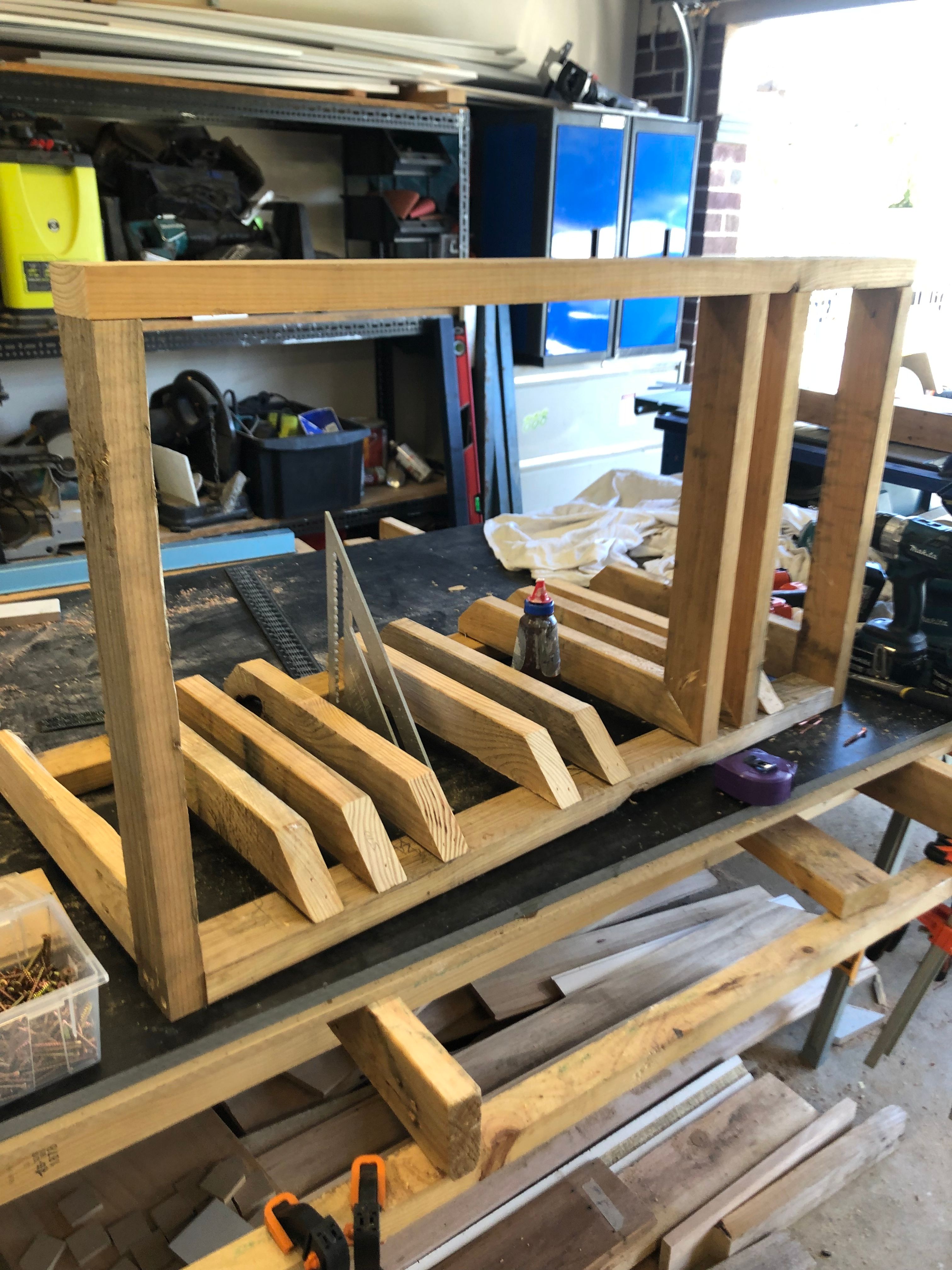 Bike and scooter rack with helmet storag... | Bunnings Workshop community