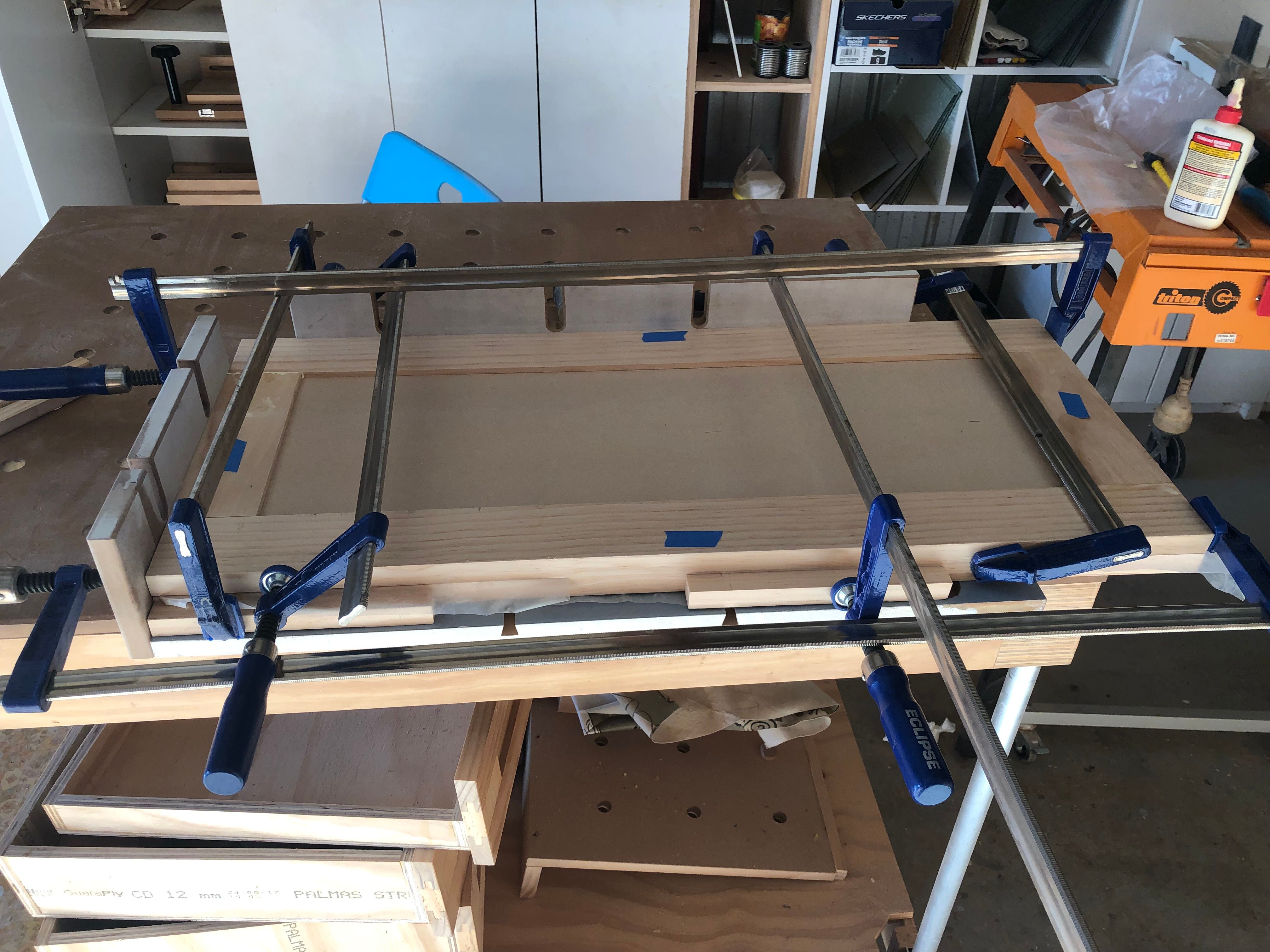 Dual trimmers fitted to small router cup... | Bunnings Workshop community