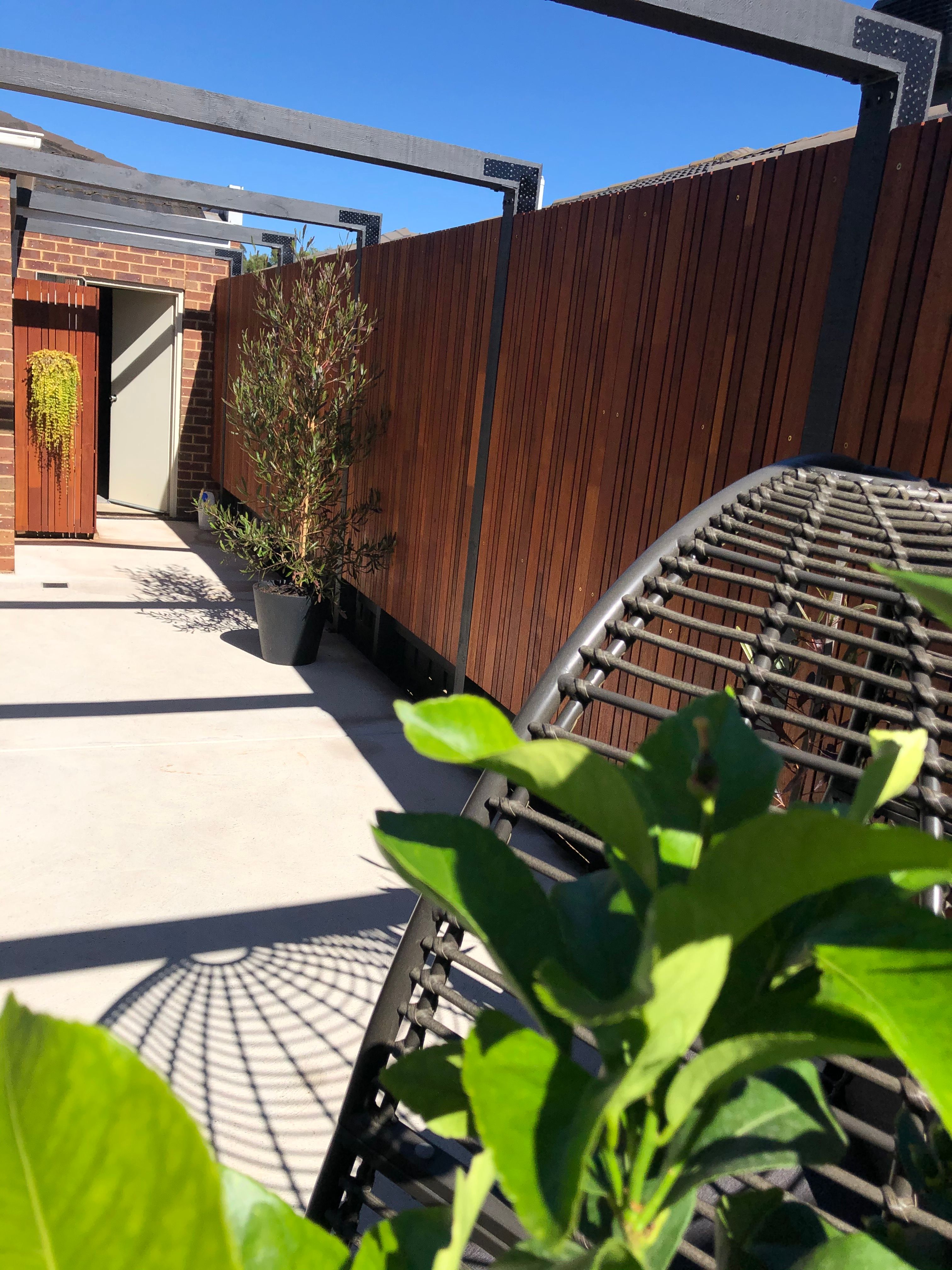 Ugly fence be gone using Merbau panels | Bunnings Workshop community