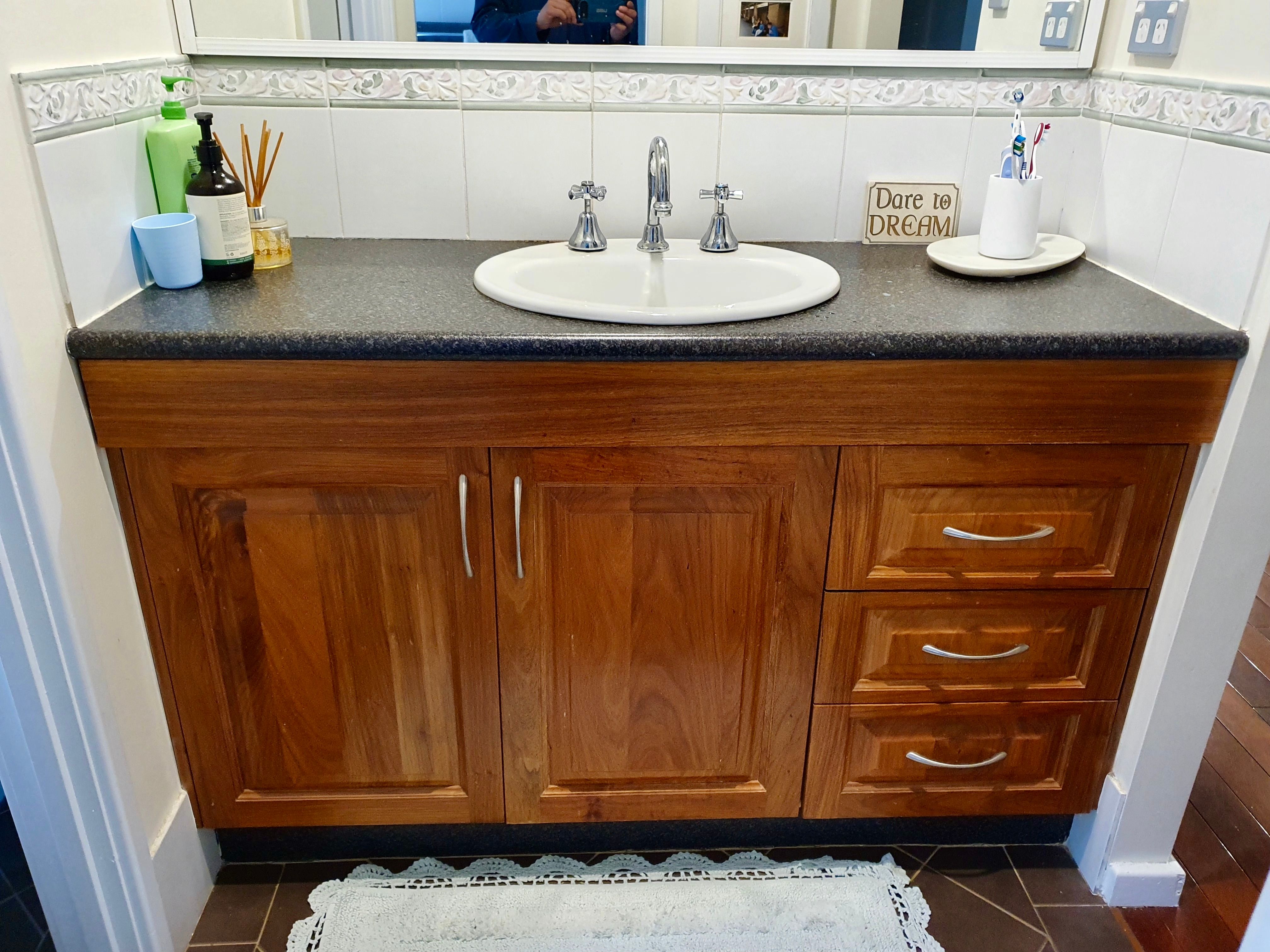 Family bathroom vanity makeover | Bunnings Workshop community