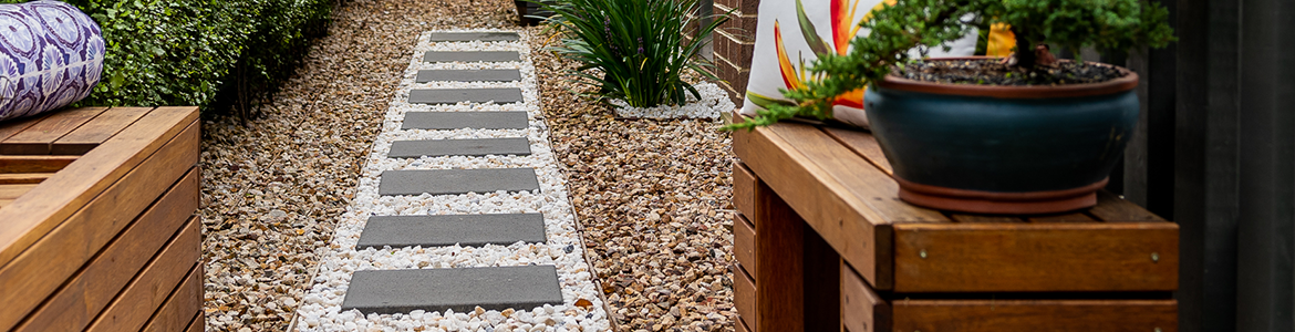 Side walkway makeover with Tuscan stone ... | Bunnings Workshop community