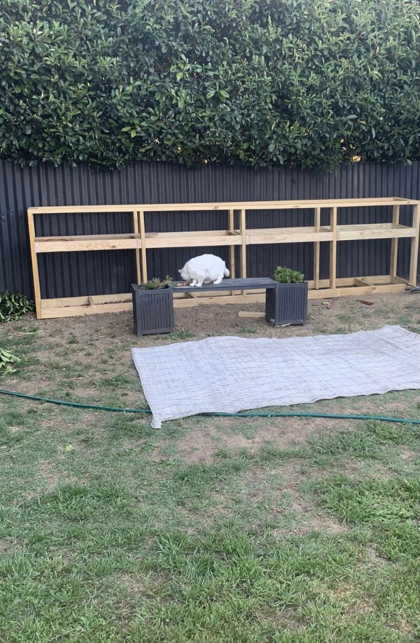 Besser block outdoor bench and landscapi... | Bunnings Workshop community