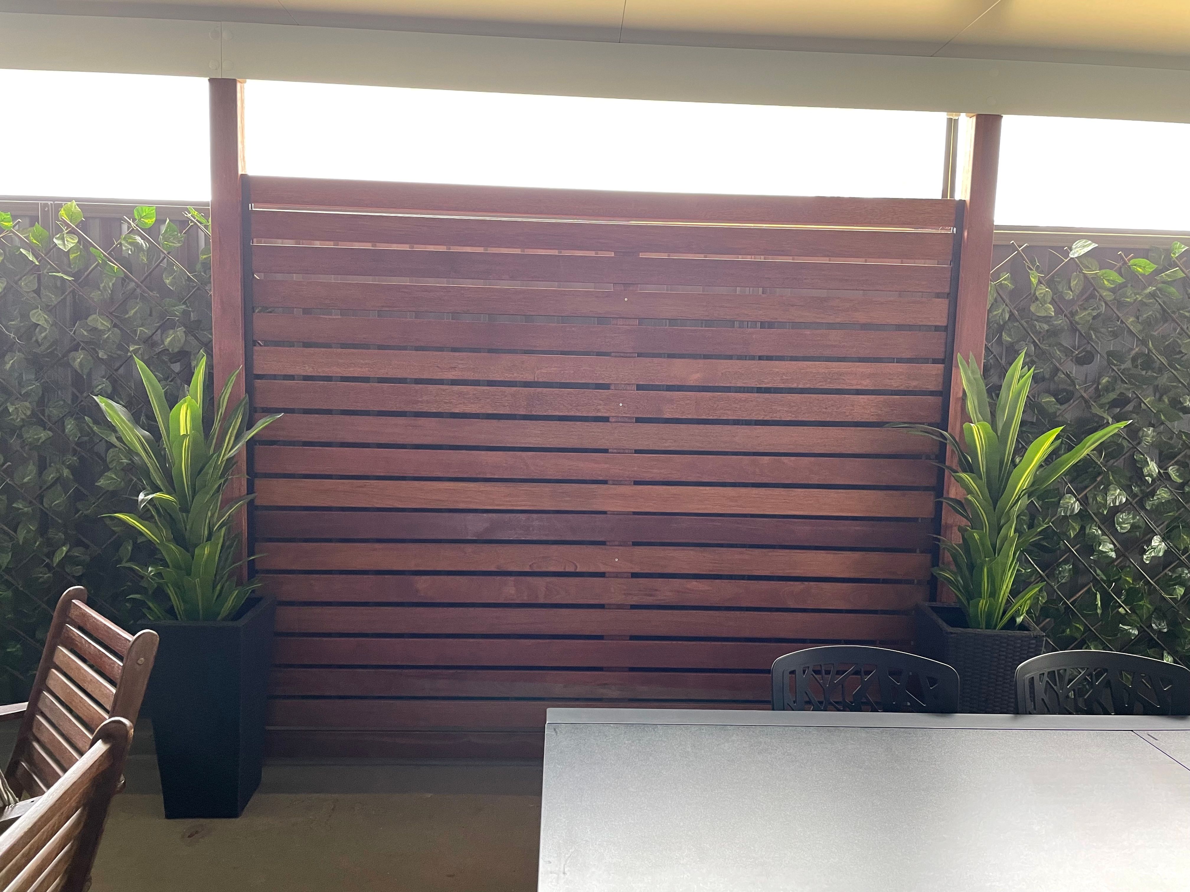 Feature timber screen with Matrix panel | Bunnings Workshop community