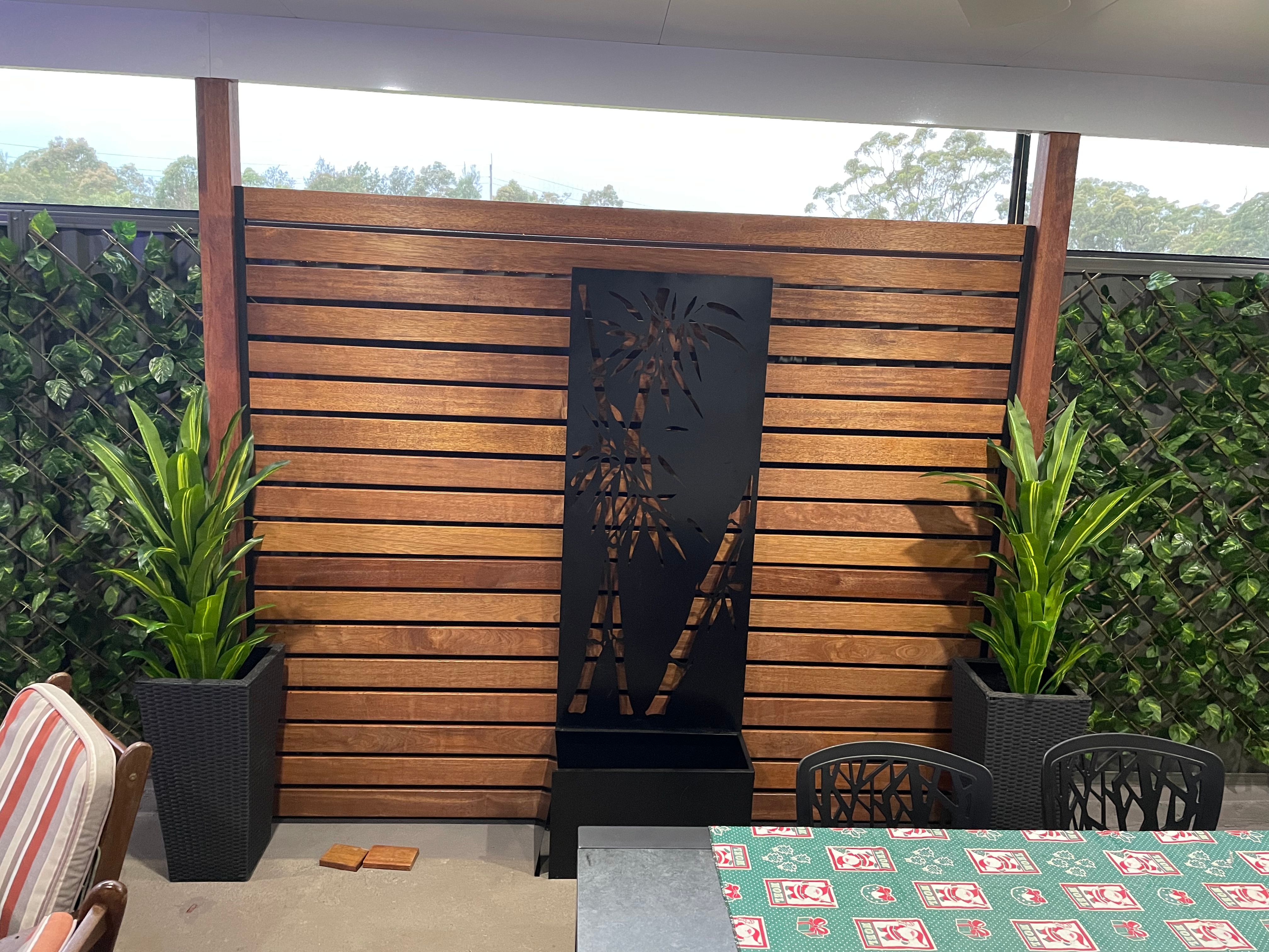 Feature timber screen with Matrix panel | Bunnings Workshop community