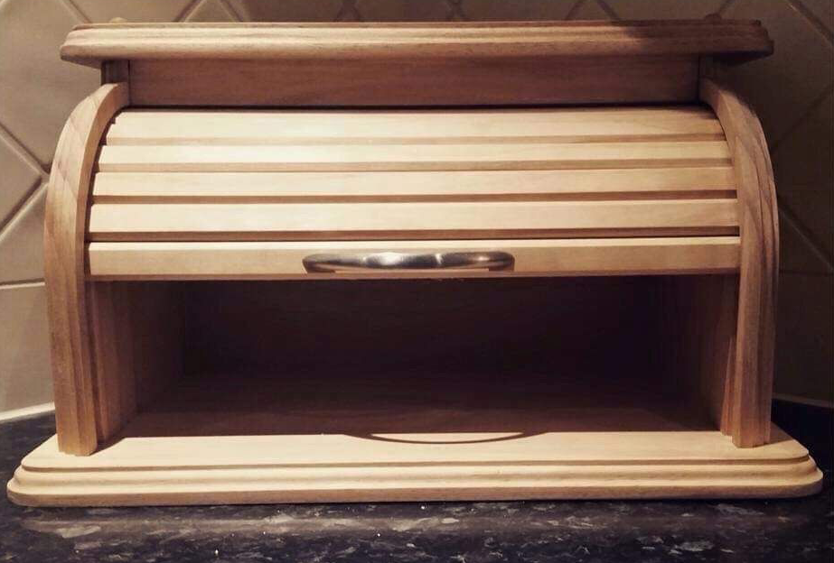 Custom timber bread box with roll door | Bunnings Workshop community