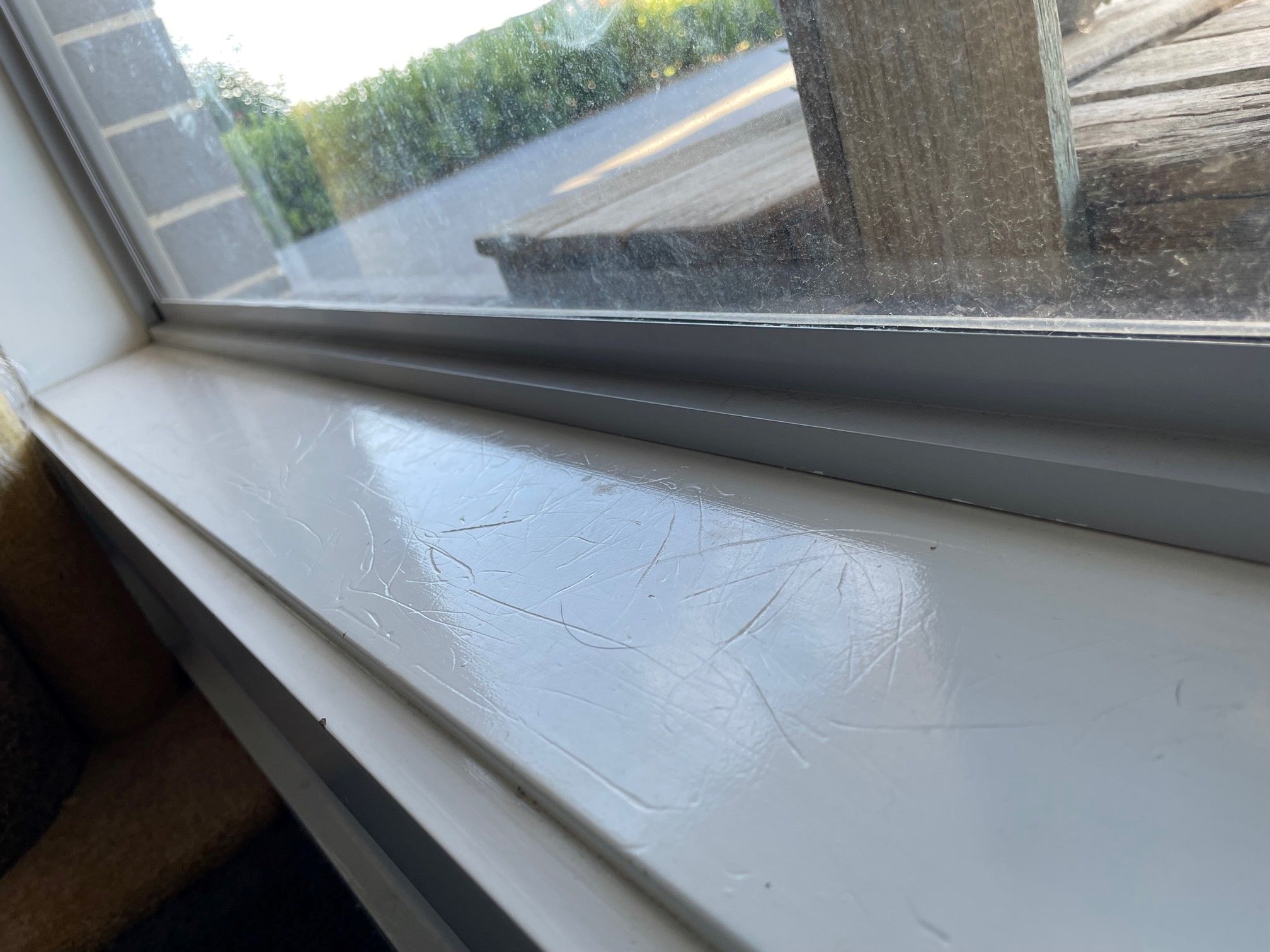 Repairing heavily scratched window sill | Bunnings Workshop community