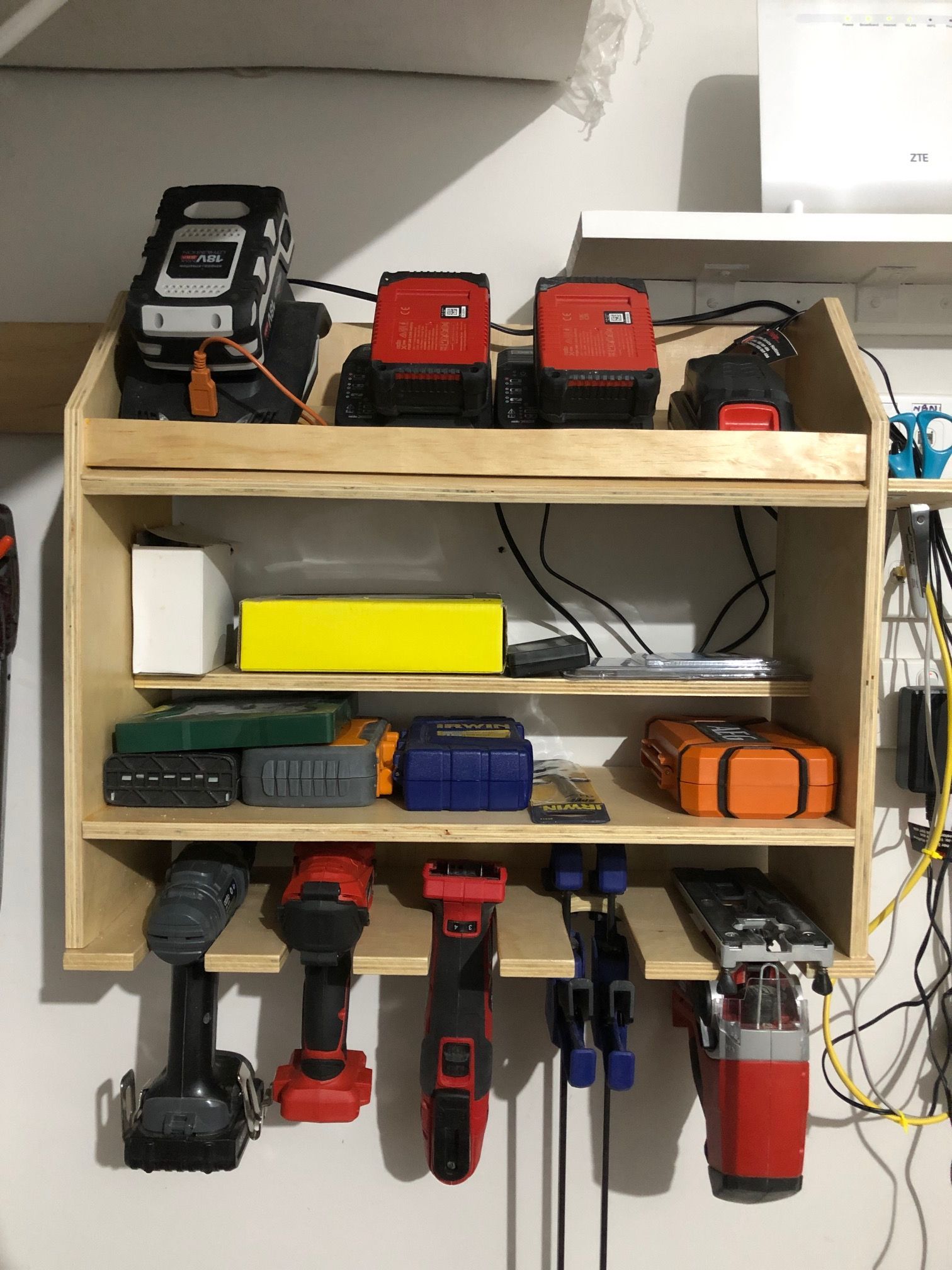 Power tool charging and storage station | Bunnings Workshop community