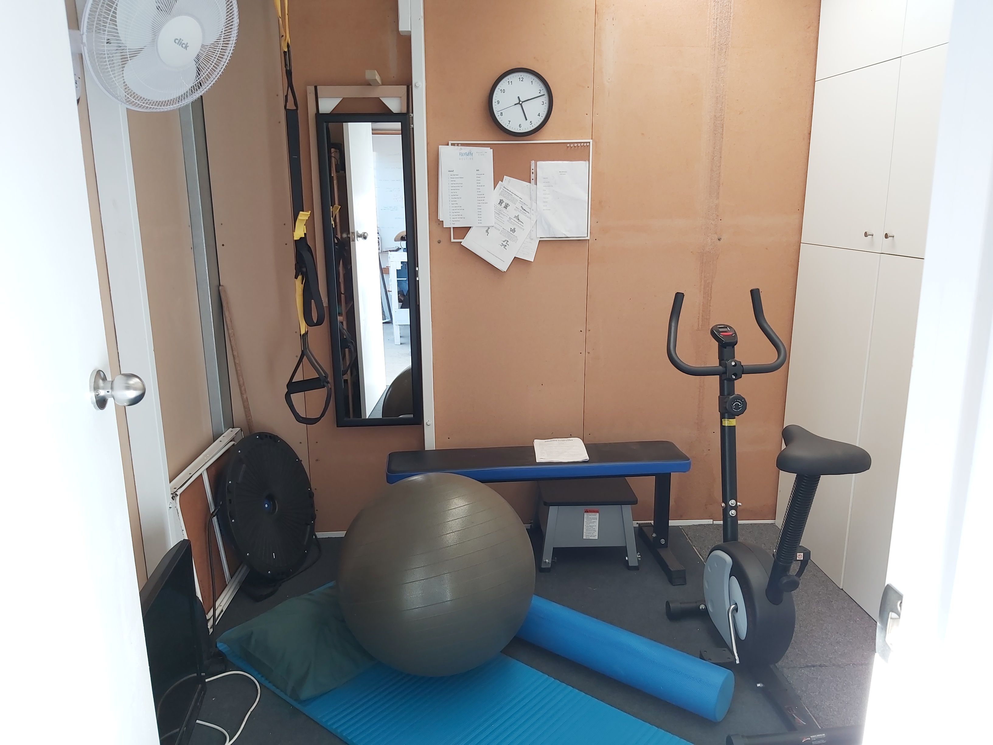 Steel shed corner converted into an Exer... | Bunnings Workshop community