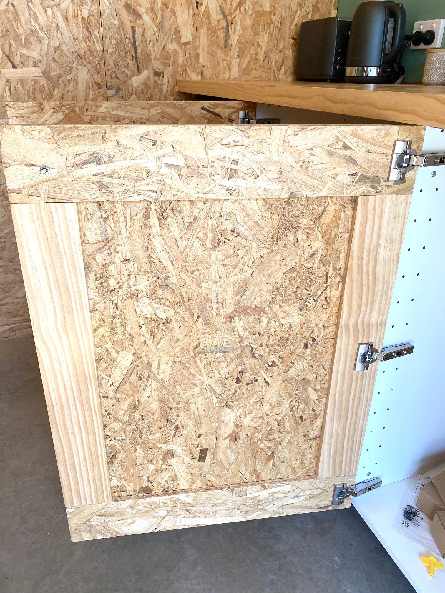 OSB kitchen cabinet doors | Bunnings Workshop community
