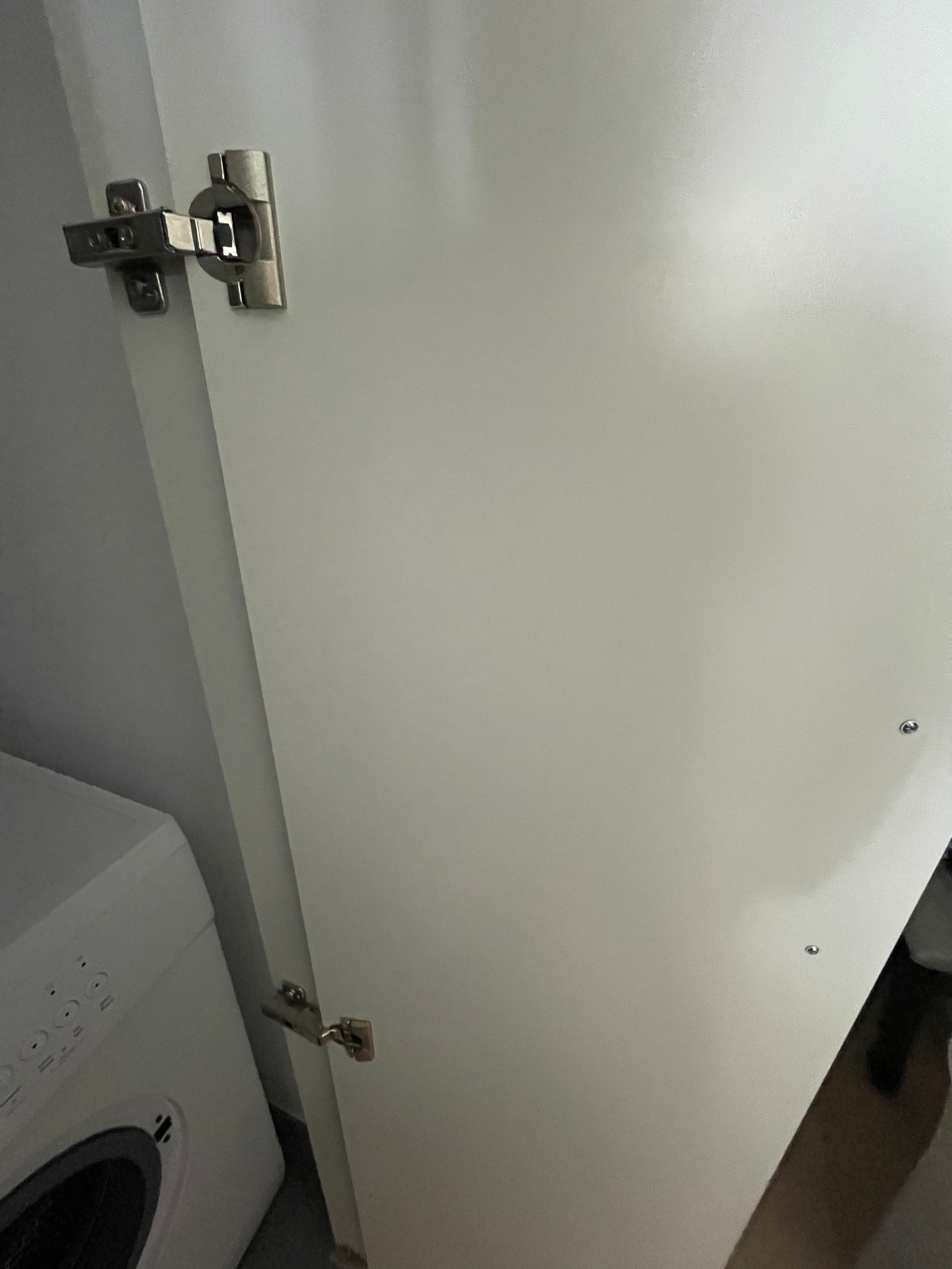 How to adjust laundry door hinge? | Bunnings Workshop community