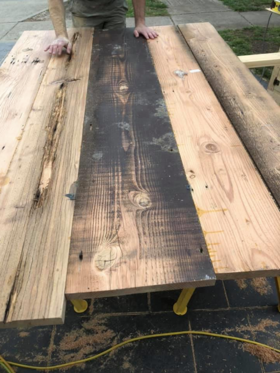 Recycled Oregon dining table | Bunnings Workshop community