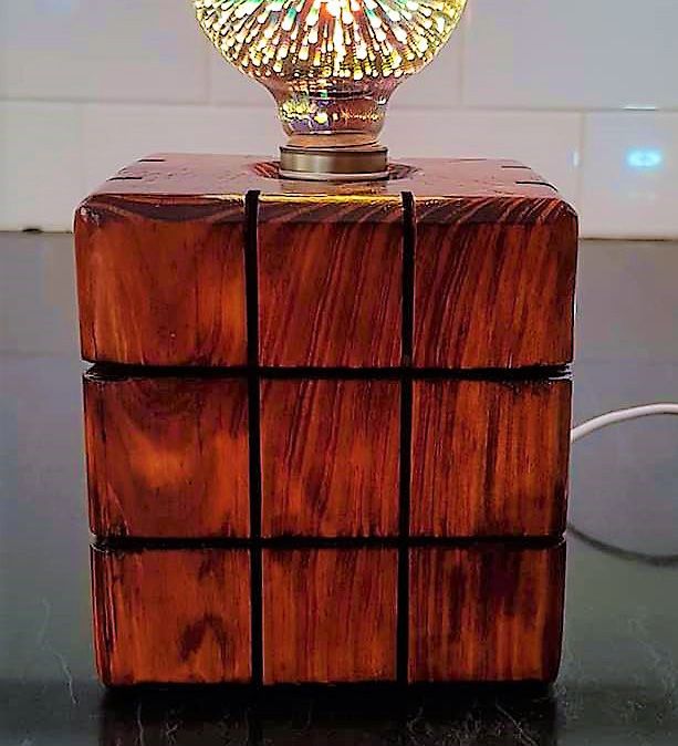 D.I.Y. wooden block lamp | Bunnings Workshop community