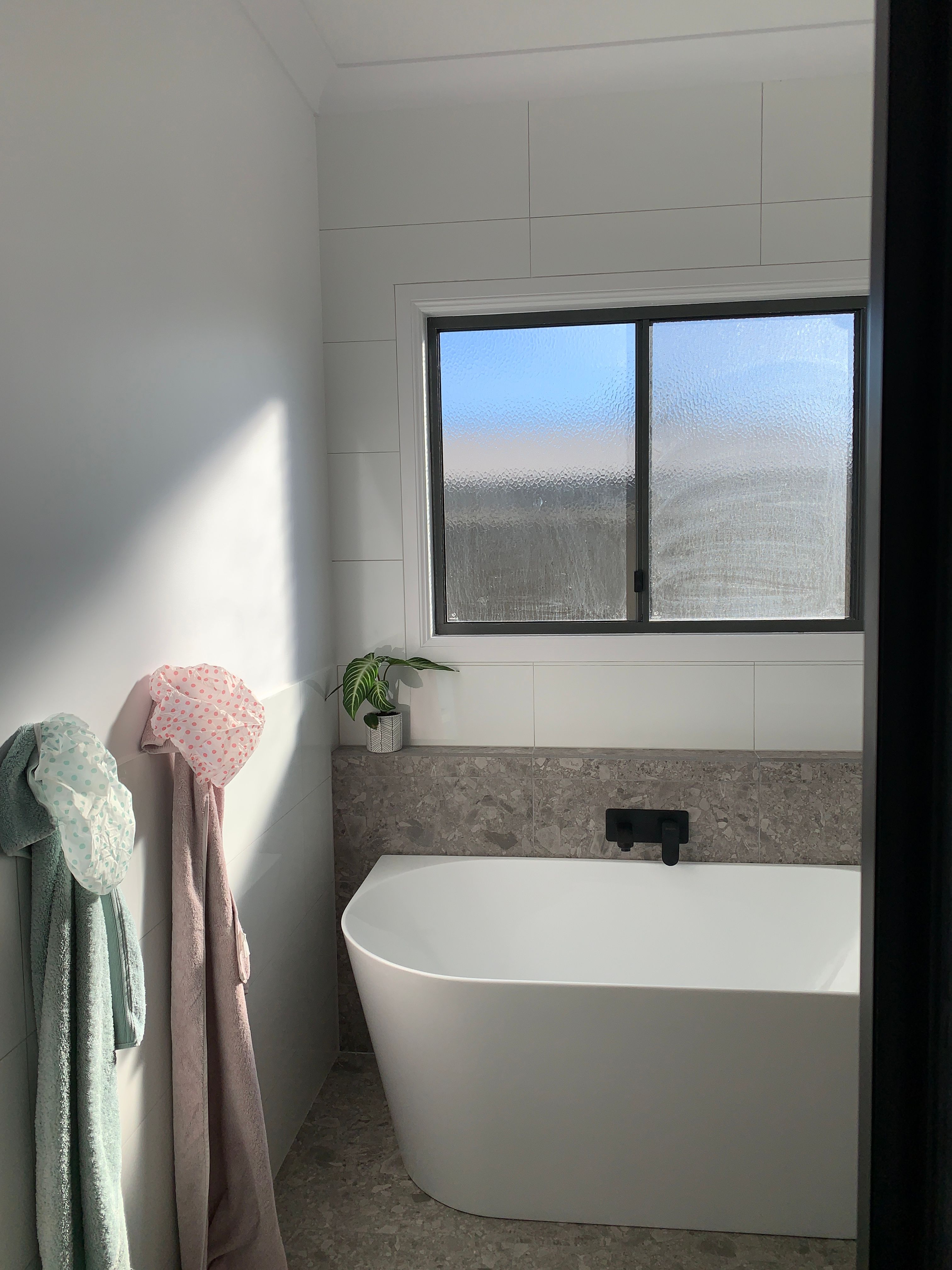 Bathroom reno with nib wall to hide plum... | Bunnings Workshop community