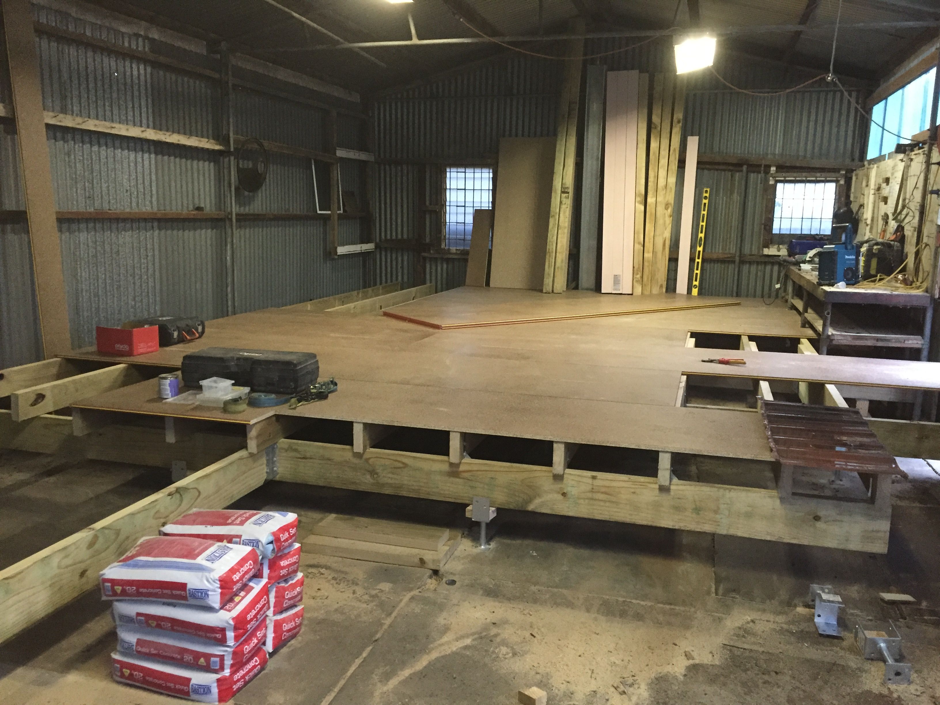 Amazing bachelor pad inside huge garage | Bunnings Workshop community