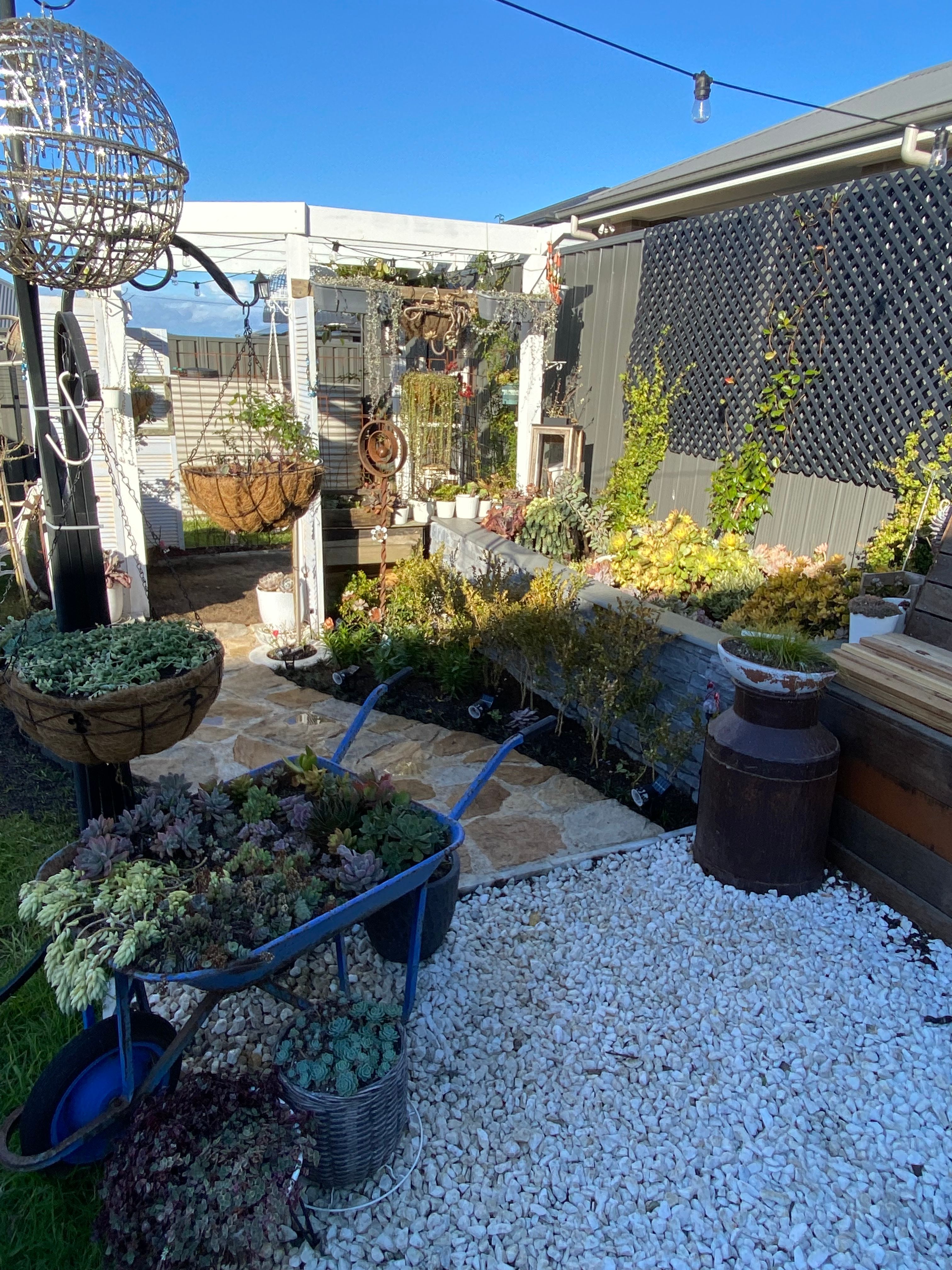Boring backyard transformed into Tuscan-... | Bunnings Workshop community