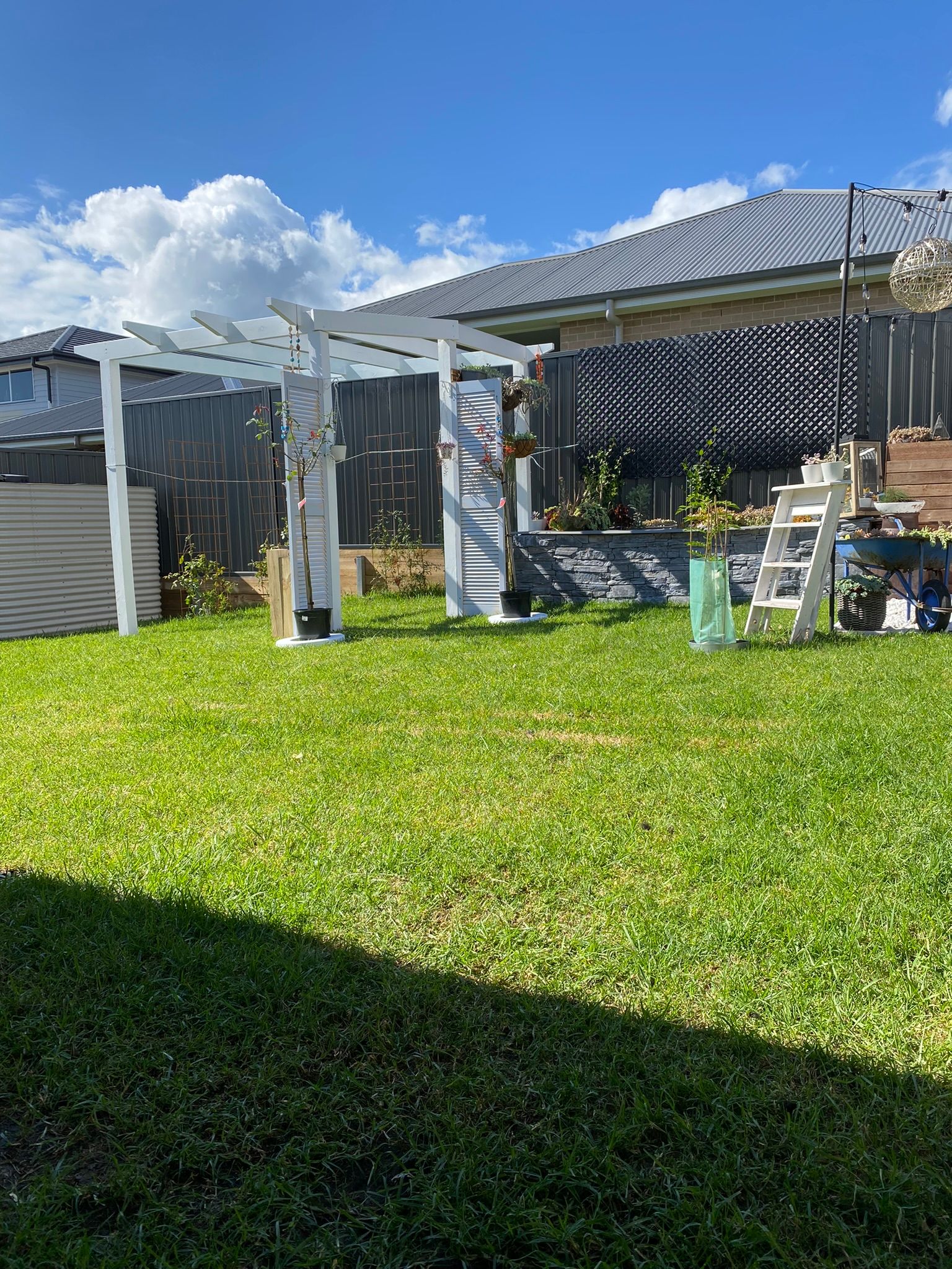 Boring backyard transformed into Tuscan-... | Bunnings Workshop community
