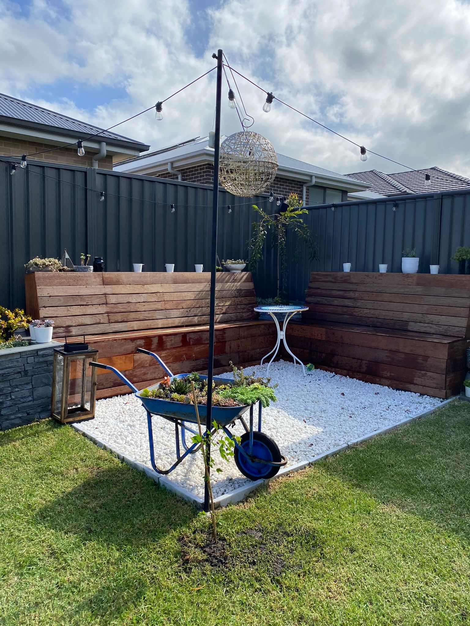 Boring backyard transformed into Tuscan-... | Bunnings Workshop community