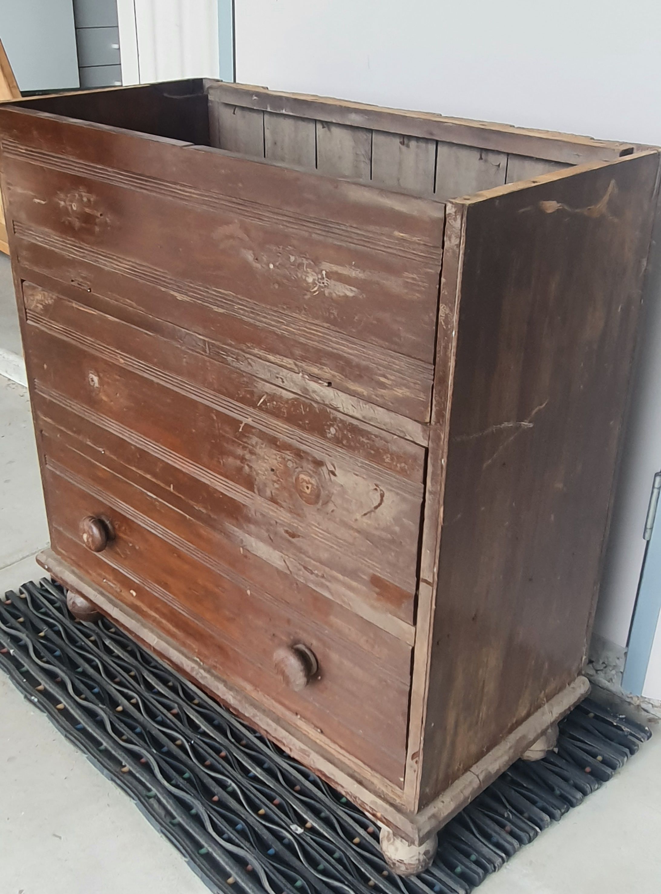 Upcycled old drawers to farmhouse cabine... | Bunnings Workshop community