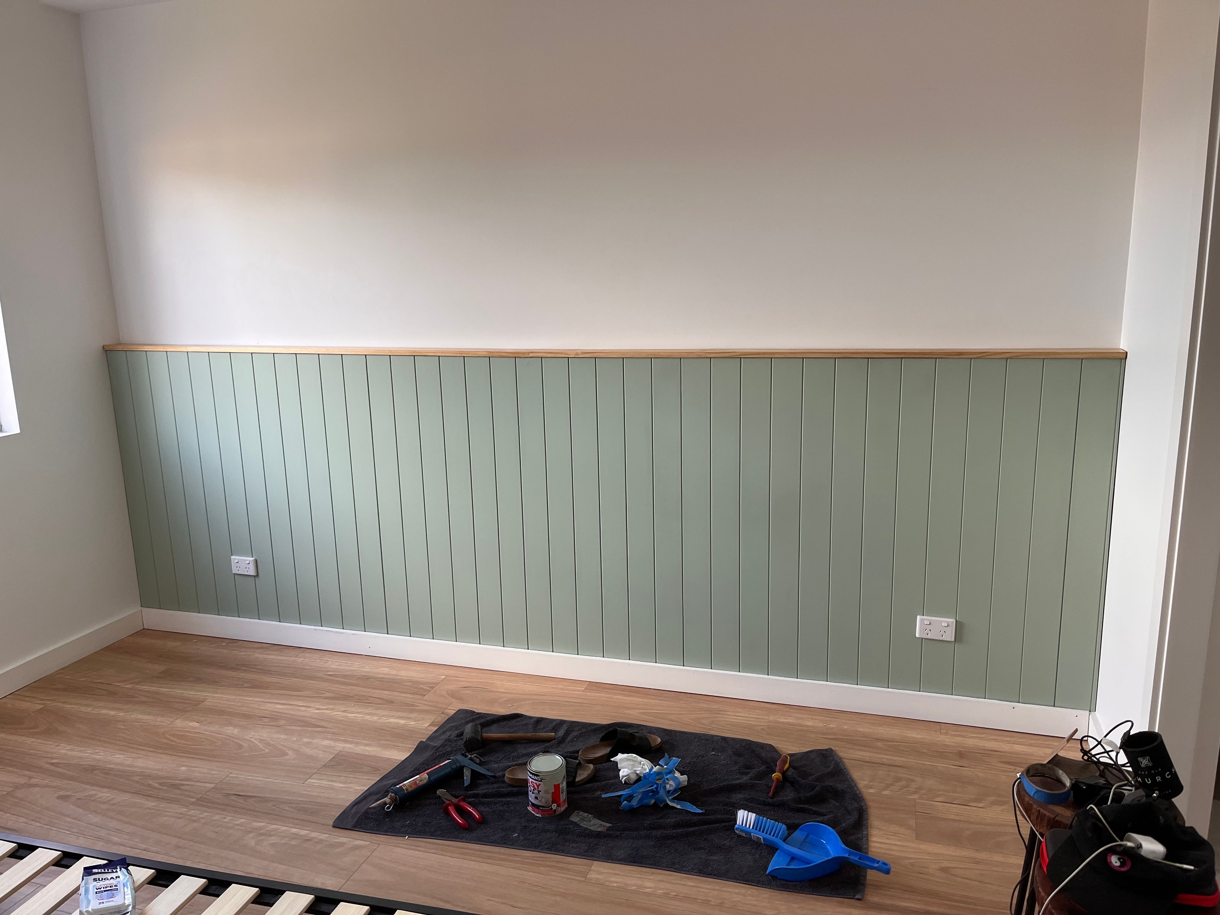 VJ bedroom feature wall to add character... | Bunnings Workshop community