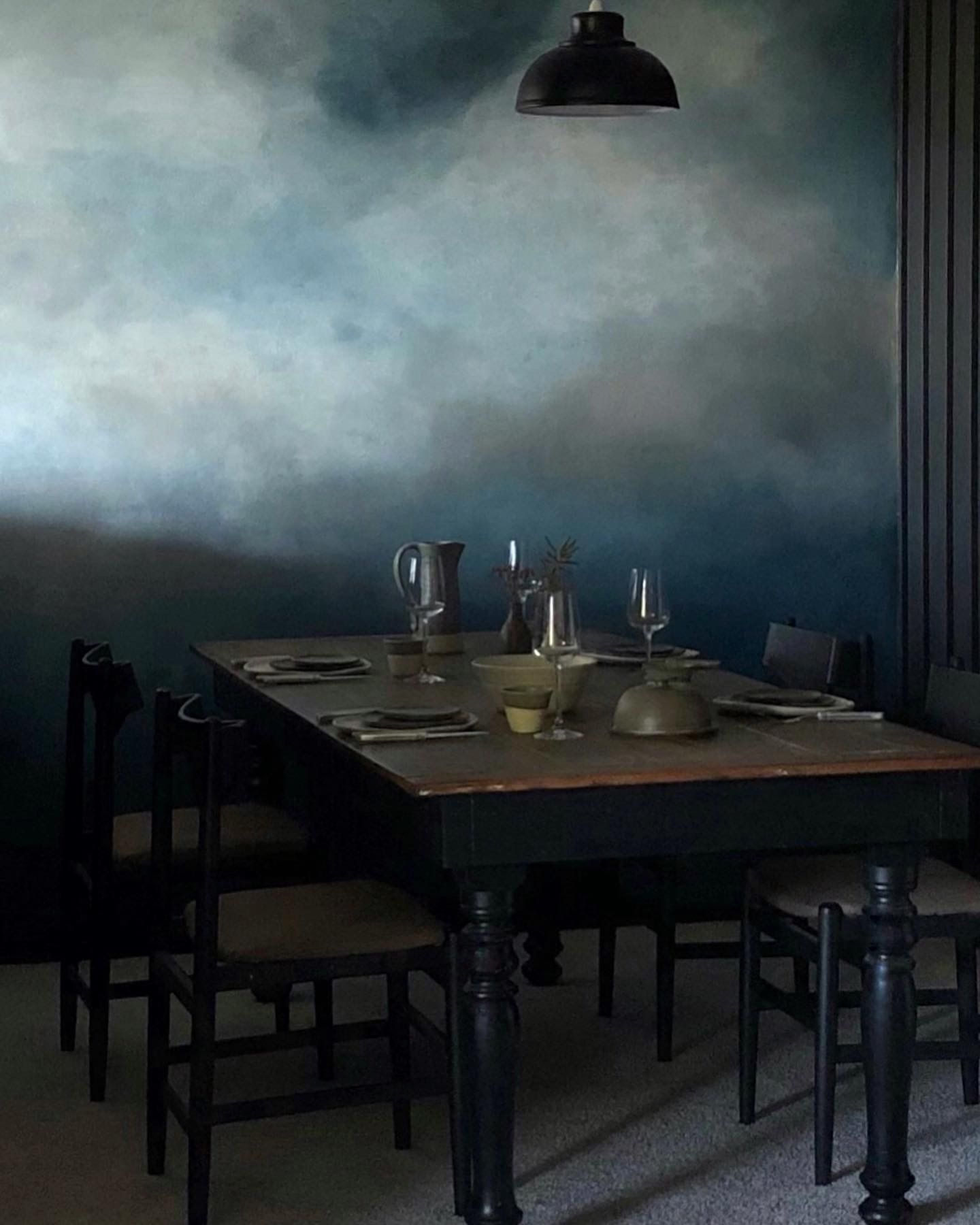 Dramatic cloud feature wall | Bunnings Workshop community