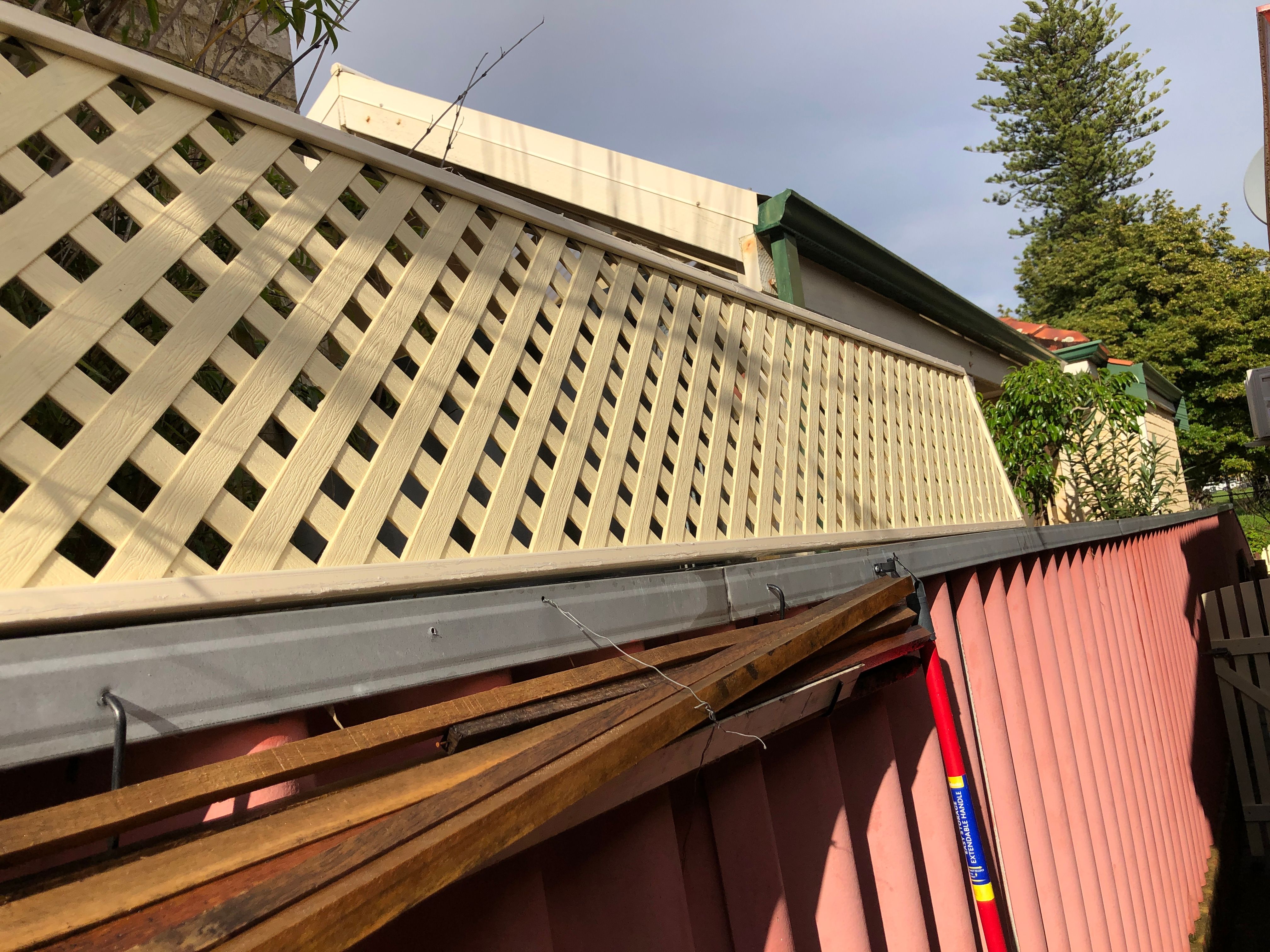 How to add lattice extension to cement s... | Bunnings Workshop community