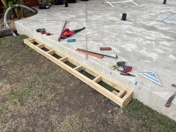Merbau patio step | Bunnings Workshop community