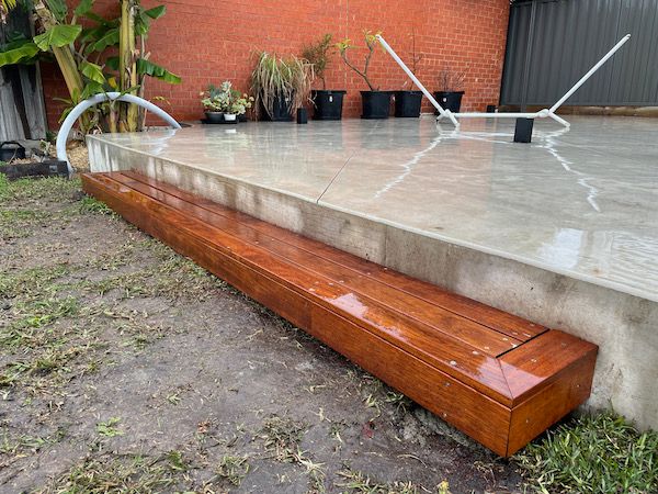 Merbau patio step | Bunnings Workshop community