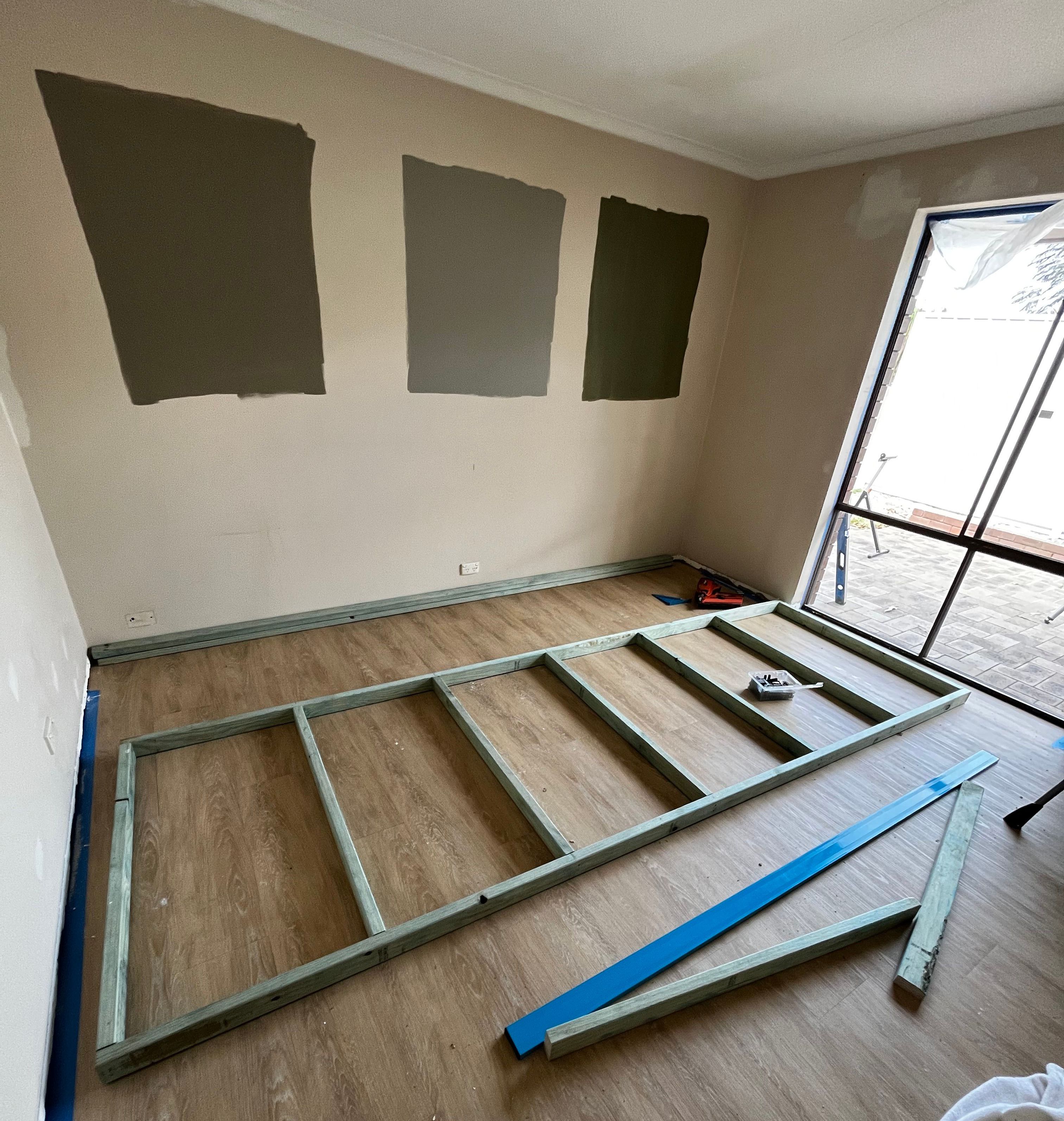 Bedroom picture ledge with VJ panel wall | Bunnings Workshop community