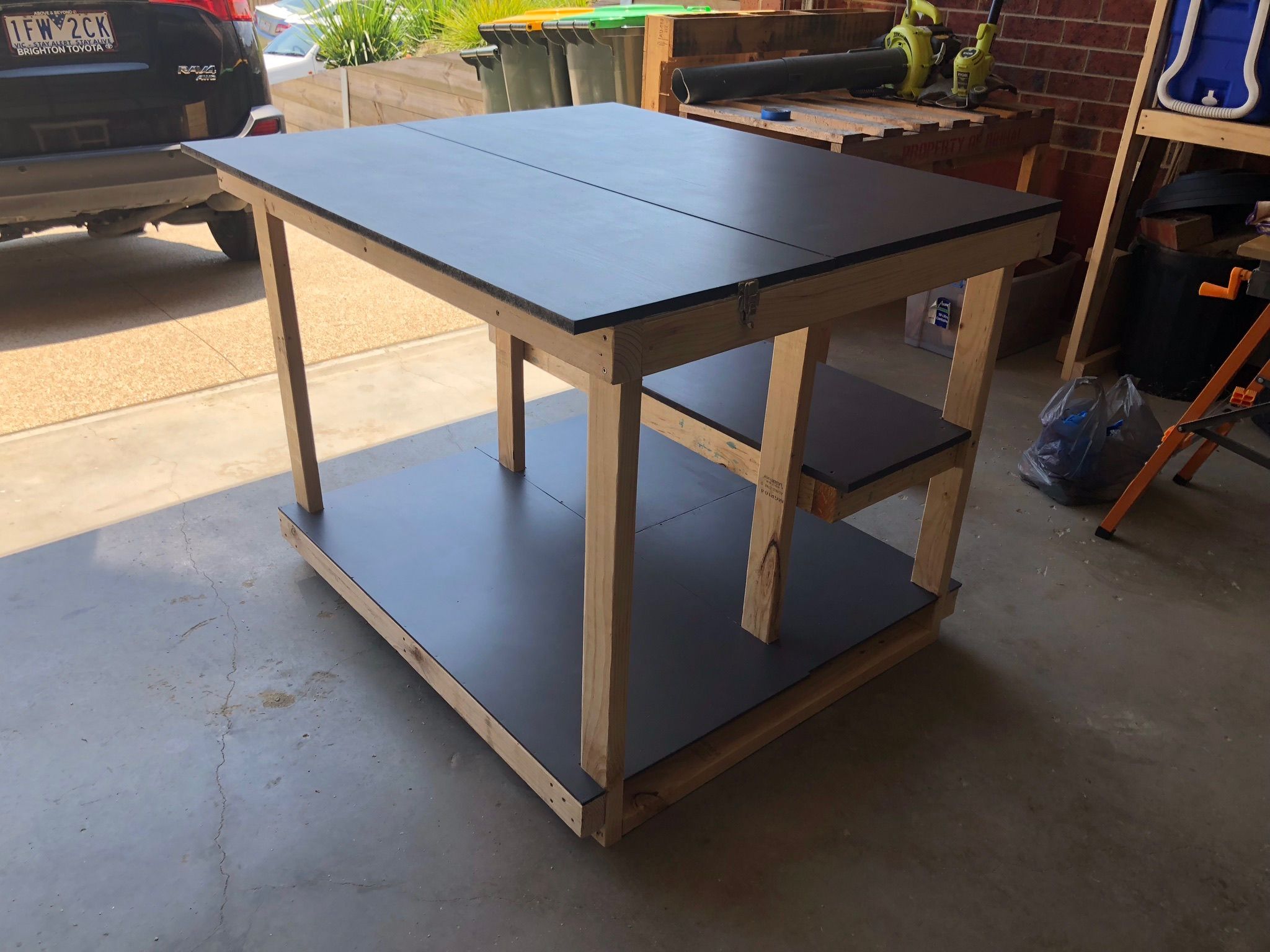 Portable workbench and garage shelving | Bunnings Workshop community