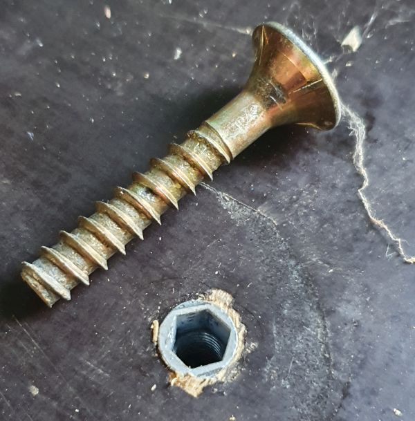 How to drill screw inserts in D.I.Y. tab... | Bunnings Workshop community