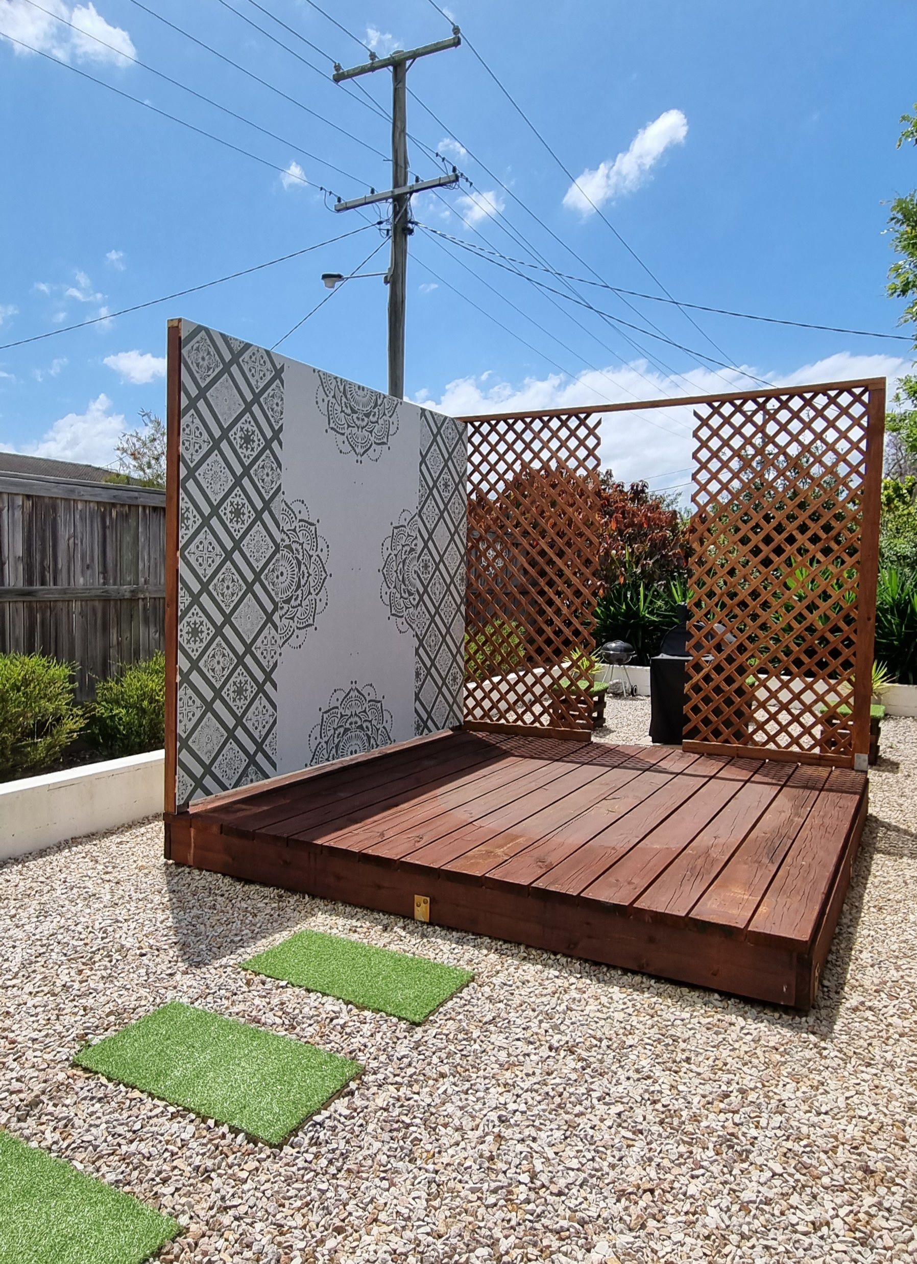 Garden deck feature wall | Bunnings Workshop community