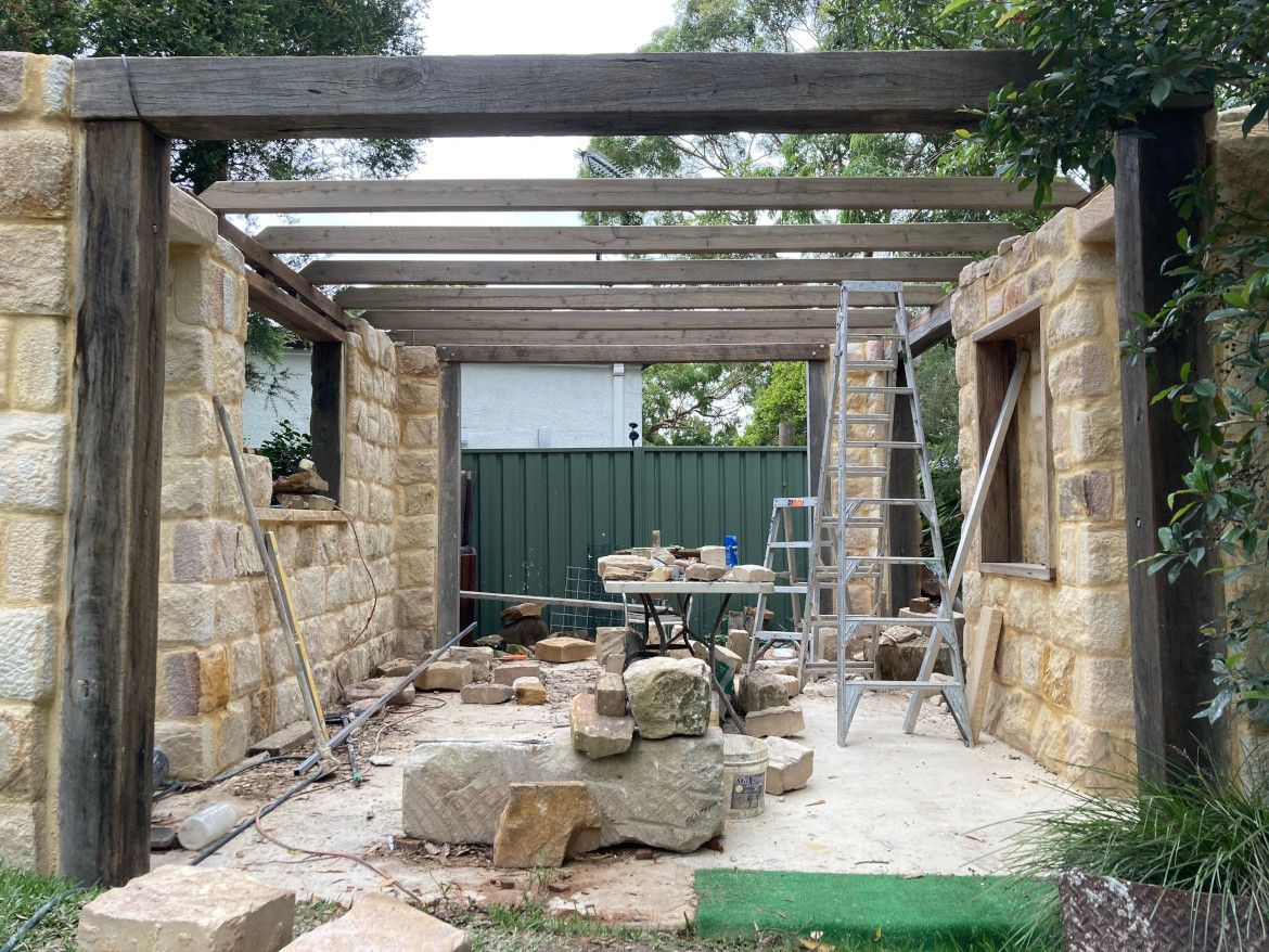 Sandstone barn build with reclaimed timb... | Bunnings Workshop community