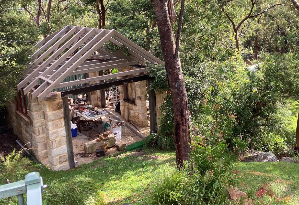 Sandstone barn build with reclaimed timb... | Bunnings Workshop community