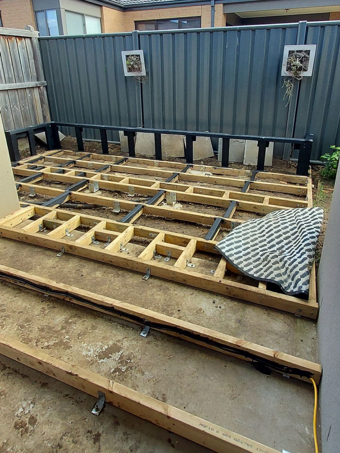 Low-level Merbau deck over concrete and ... | Bunnings Workshop community