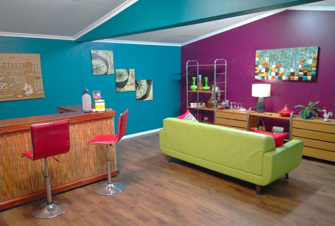 Garage converted to retro lounge bar | Bunnings Workshop community