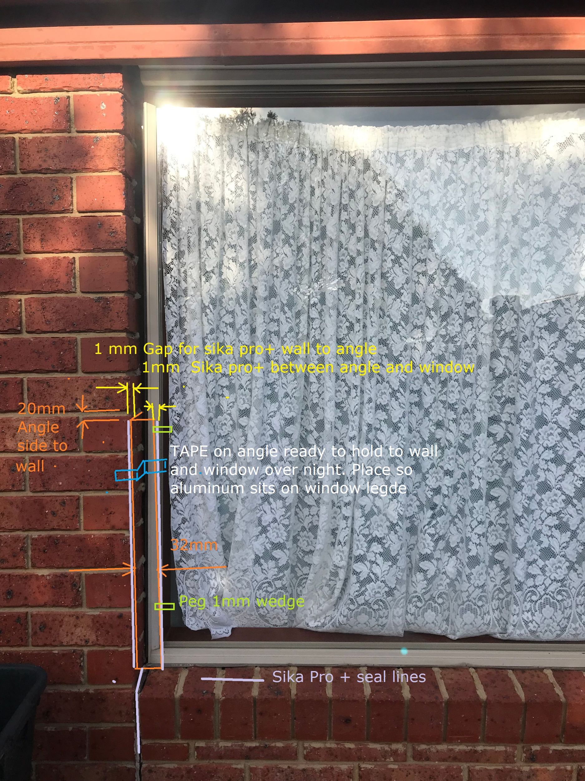 How to fill large gap between window and... | Bunnings Workshop community