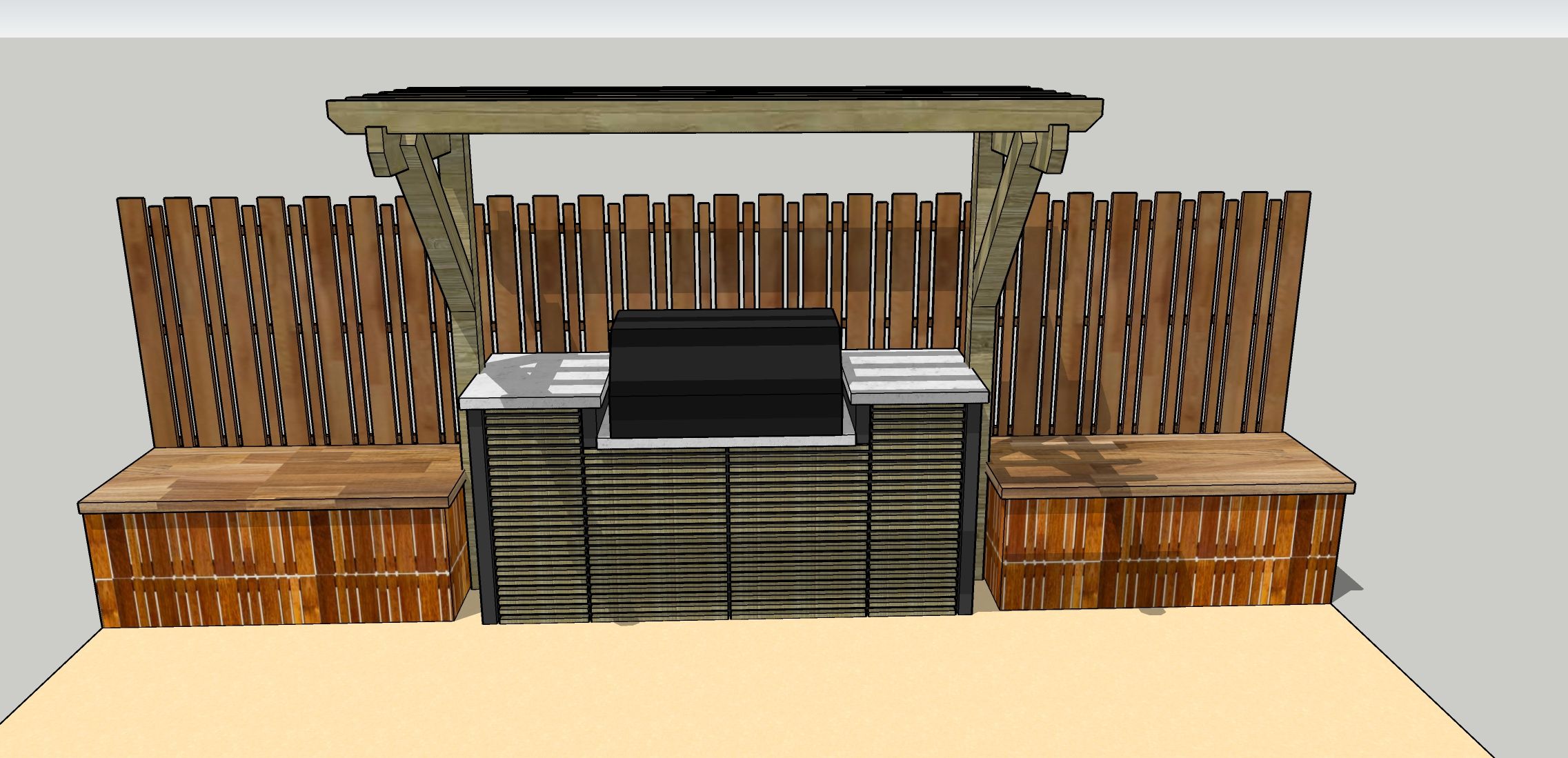 Can I build a BBQ into this area? | Bunnings Workshop community