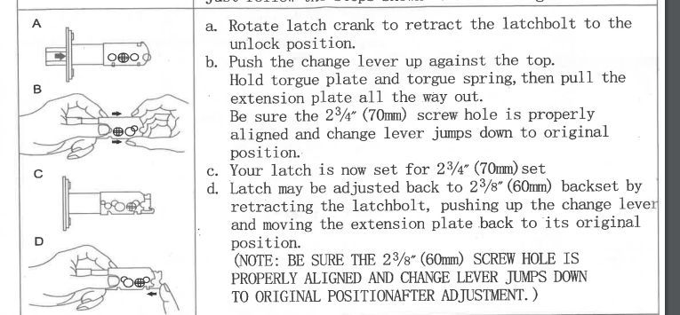 How to retract bolt on deadbolt latch? | Bunnings Workshop community