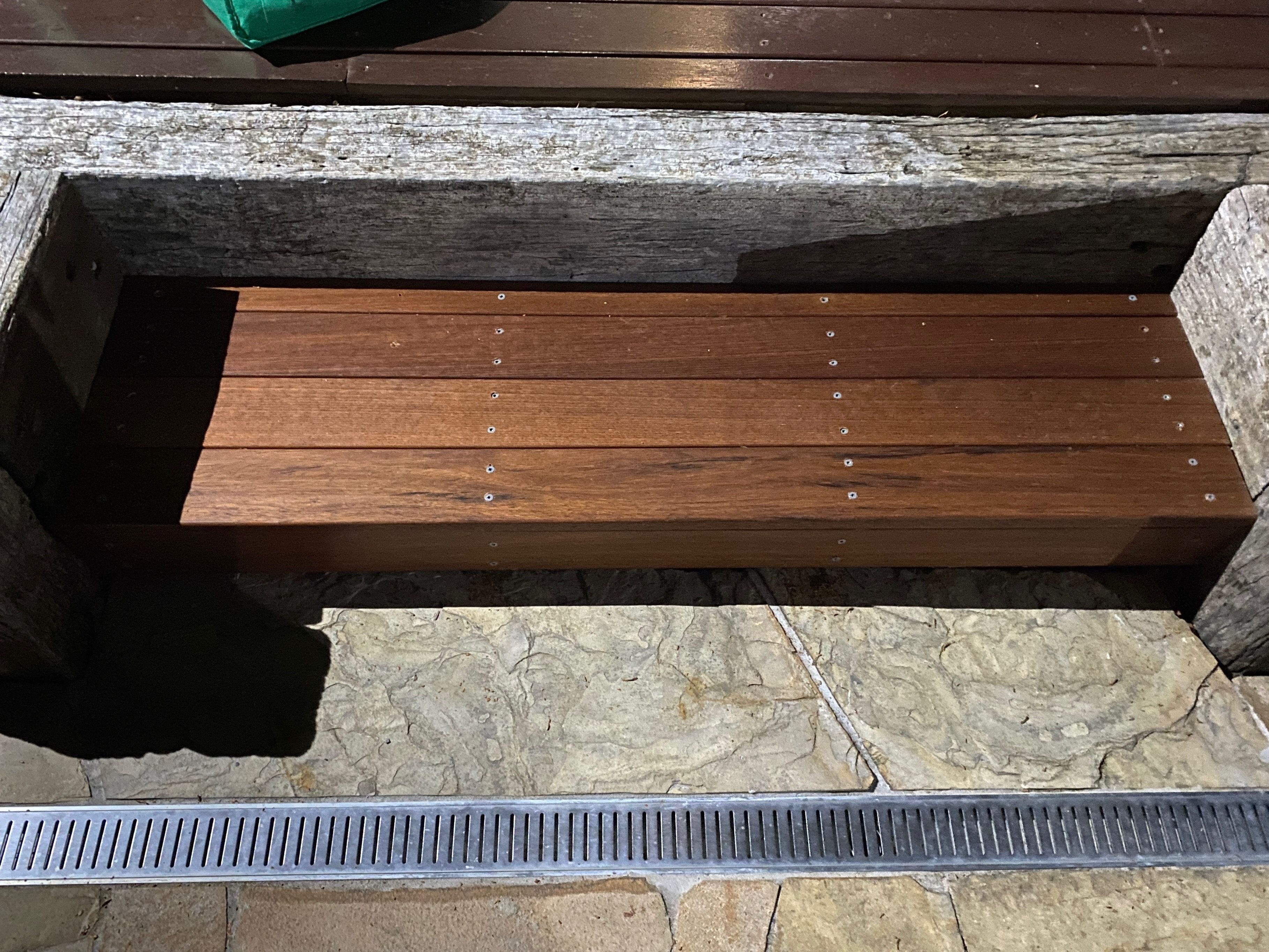 Damaged timber step repair | Bunnings Workshop community
