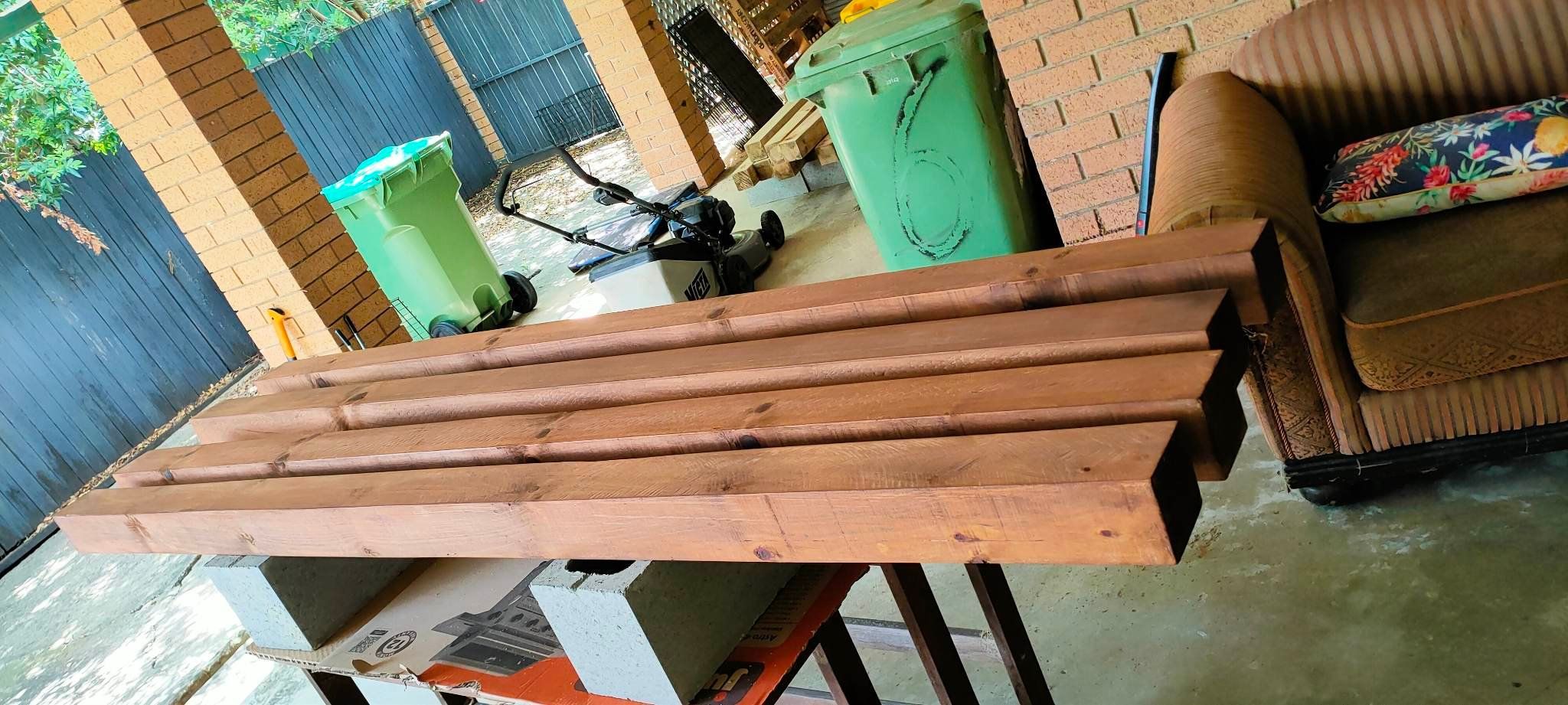 How to build a Besser block bench seat | Bunnings Workshop community