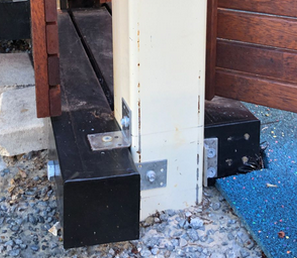 How to secure a post above the ground? | Bunnings Workshop community