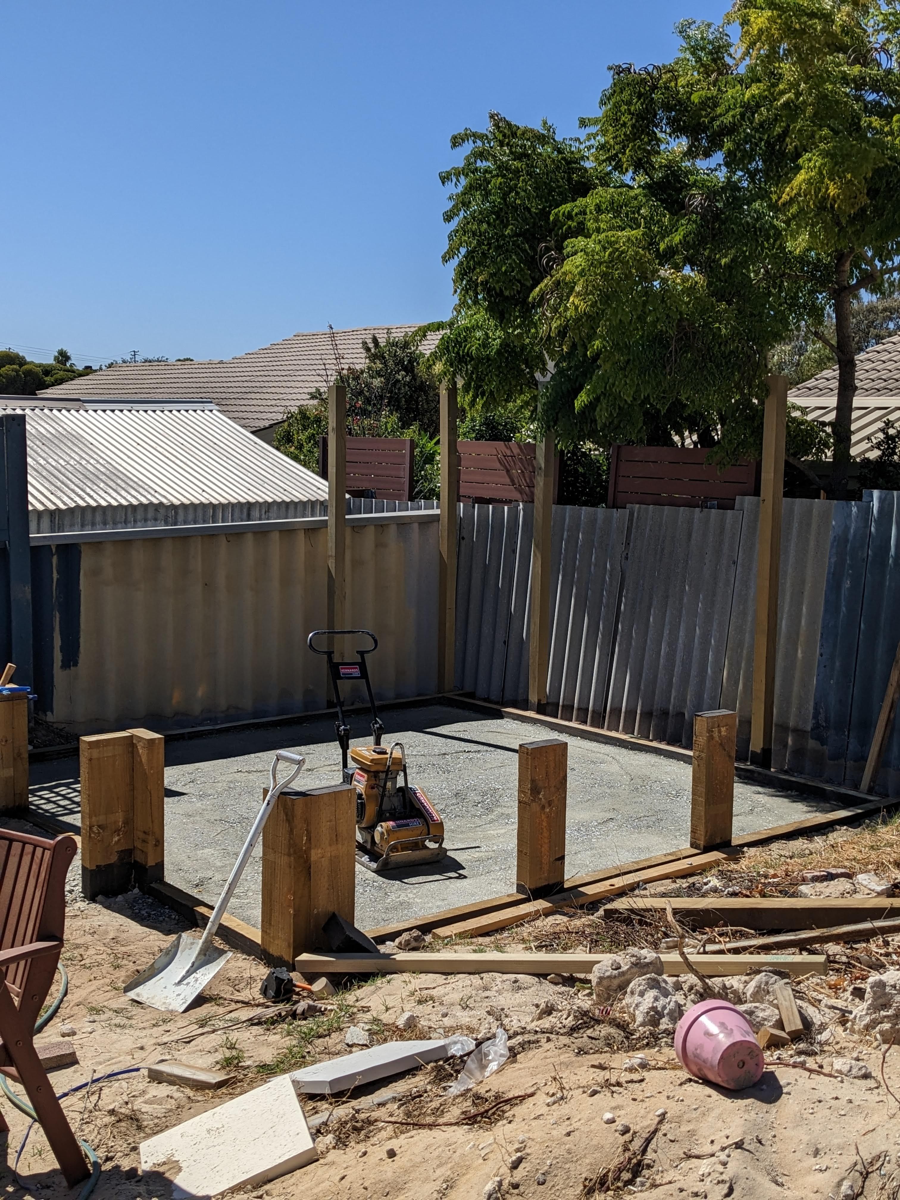 Backyard reno with Matrix panels and pav... | Bunnings Workshop community