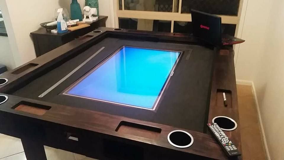 Board game table with flat screen inset | Bunnings Workshop community