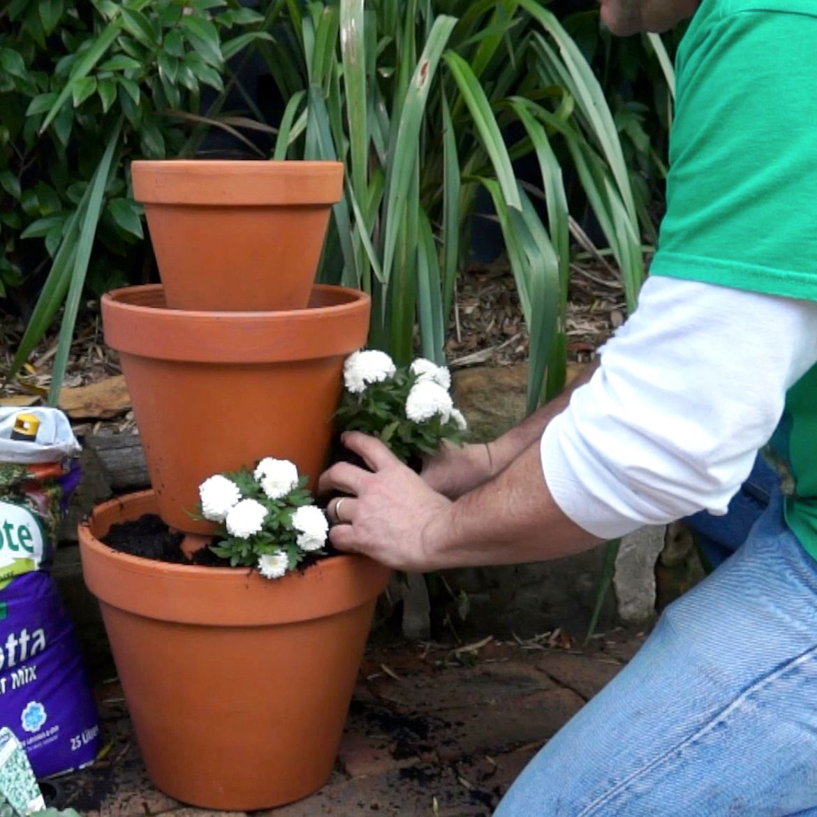 How to make a flower pot tower | Bunnings Workshop community