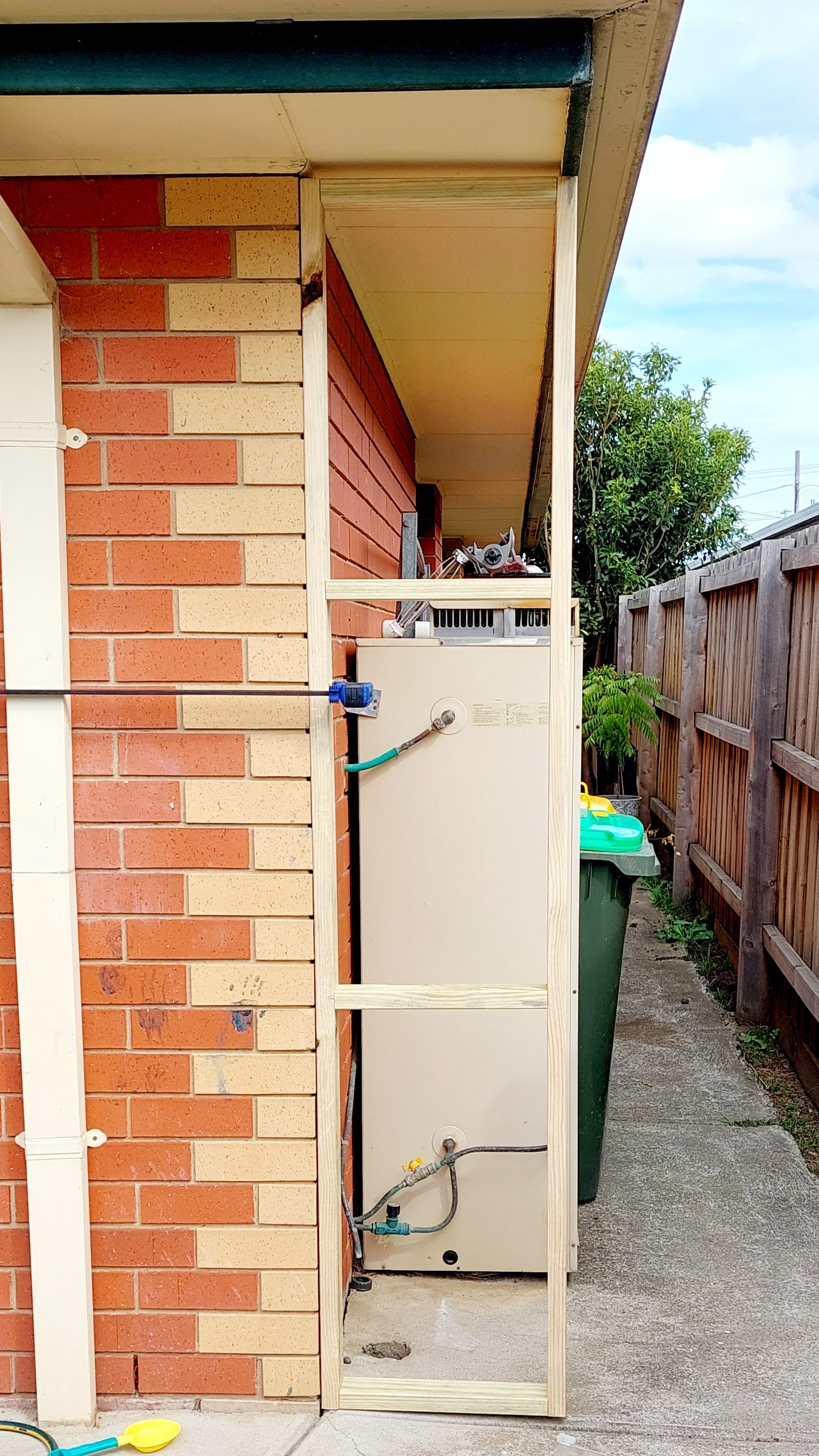 Weatherboard screening for hot water uni... | Bunnings Workshop community
