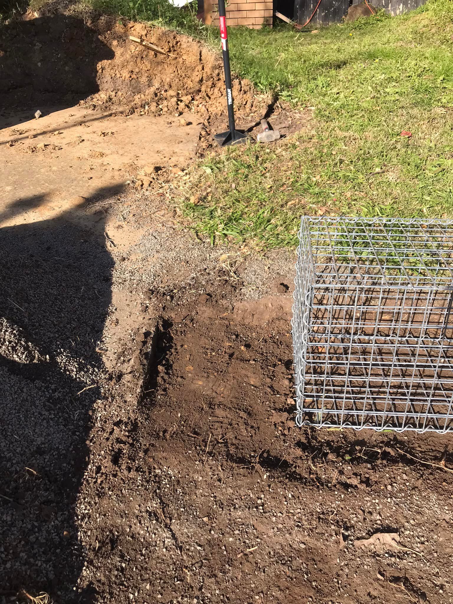 Gabion wall windbreak | Bunnings Workshop community
