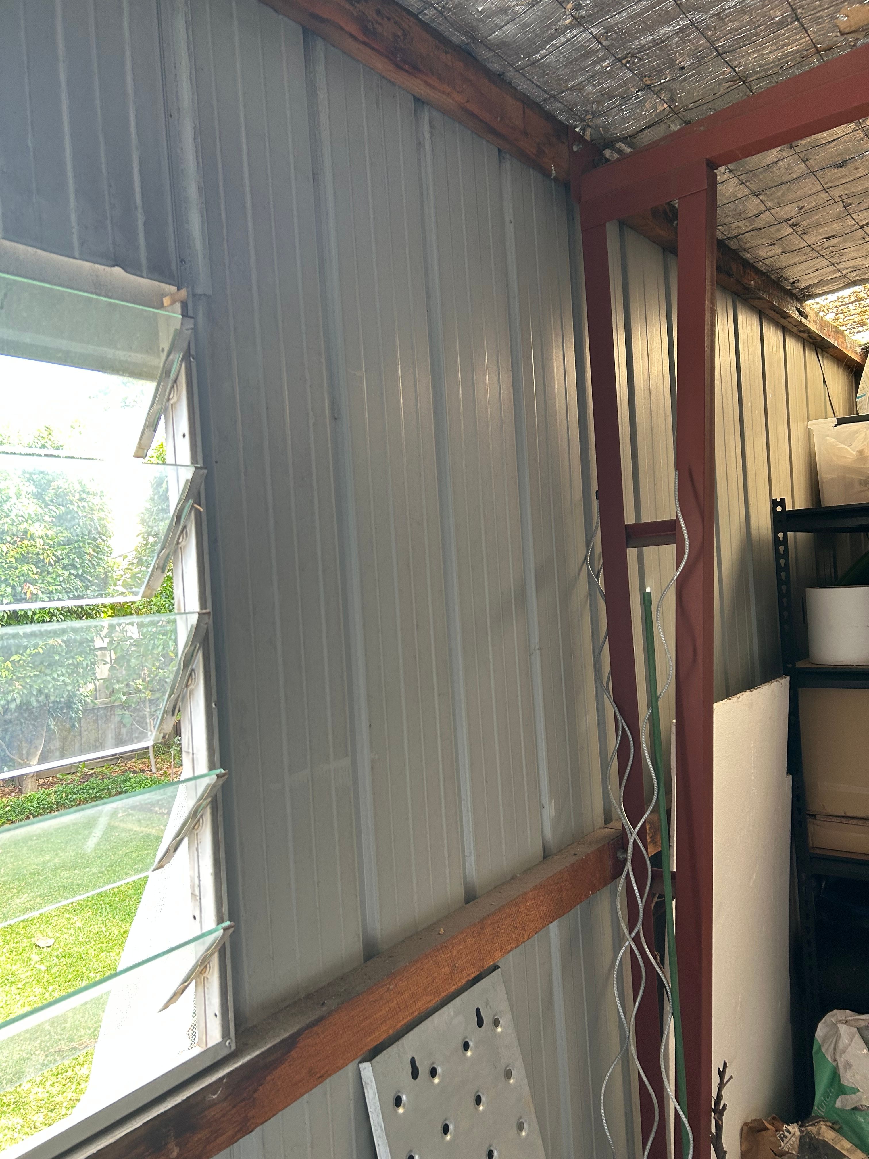 Colorbond walling as cladding | Bunnings Workshop community