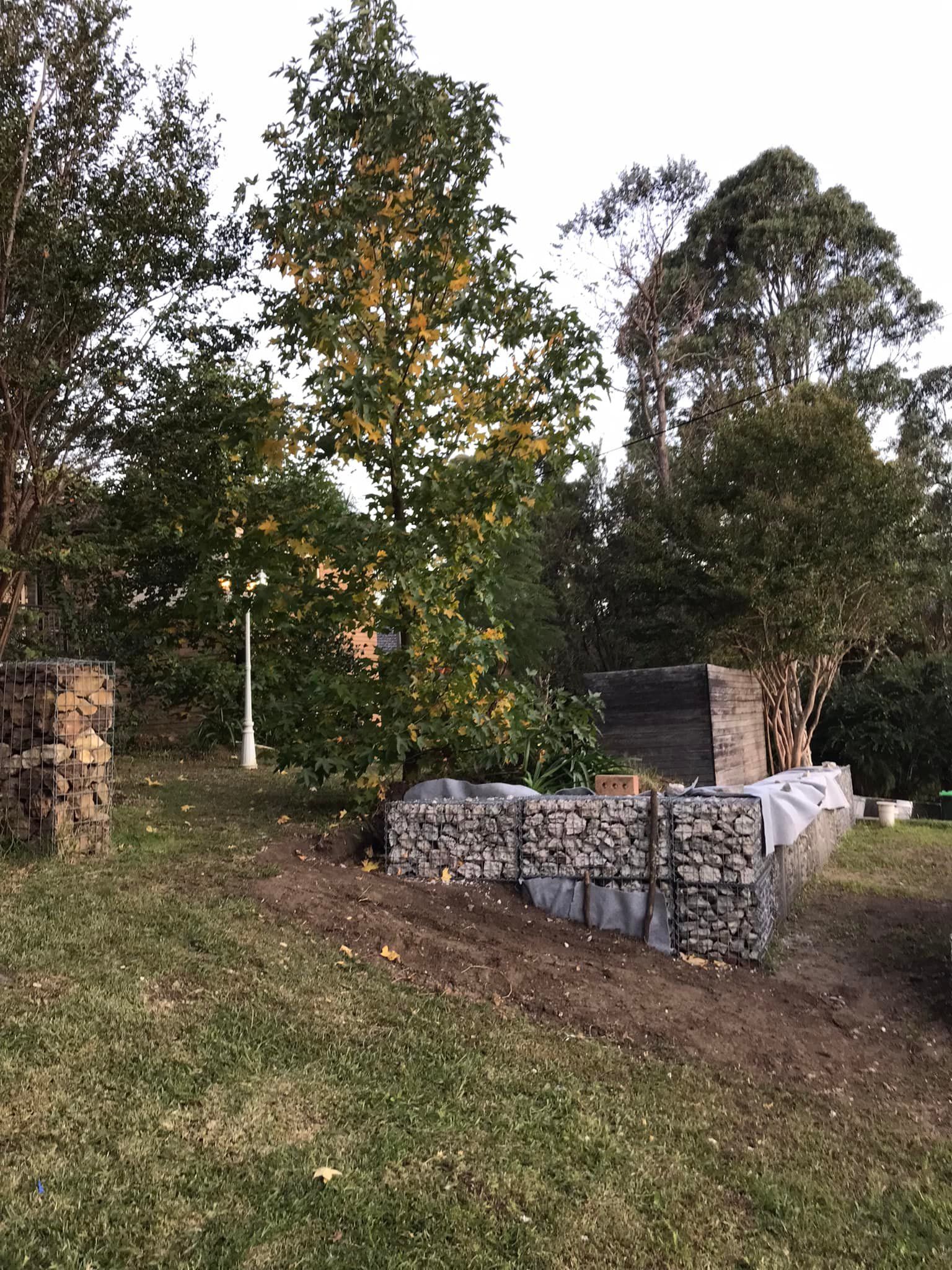Front corner gabion wall | Bunnings Workshop community